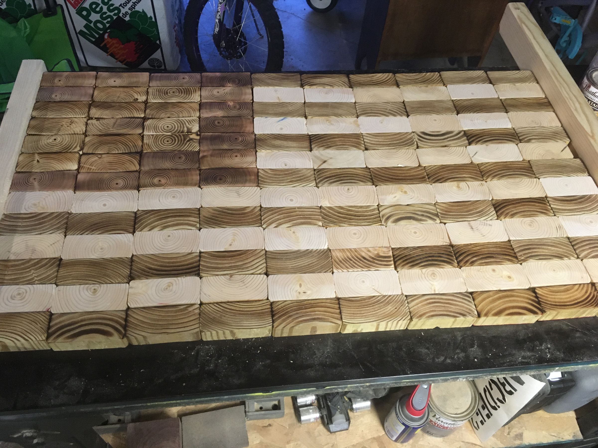 Easy - Scrap 2x4 End Grain Flag : 12 Steps (with Pictures) - Instructables