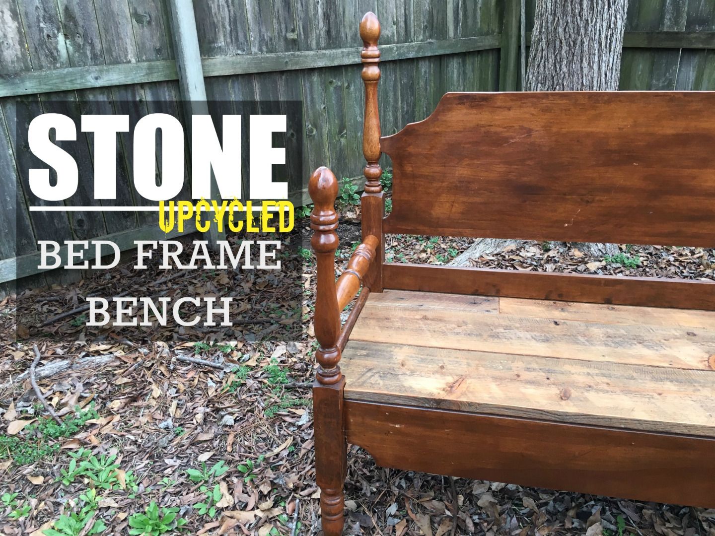 Build a Bench From an Old Bed Frame (video Included) : 7 Steps (with ...