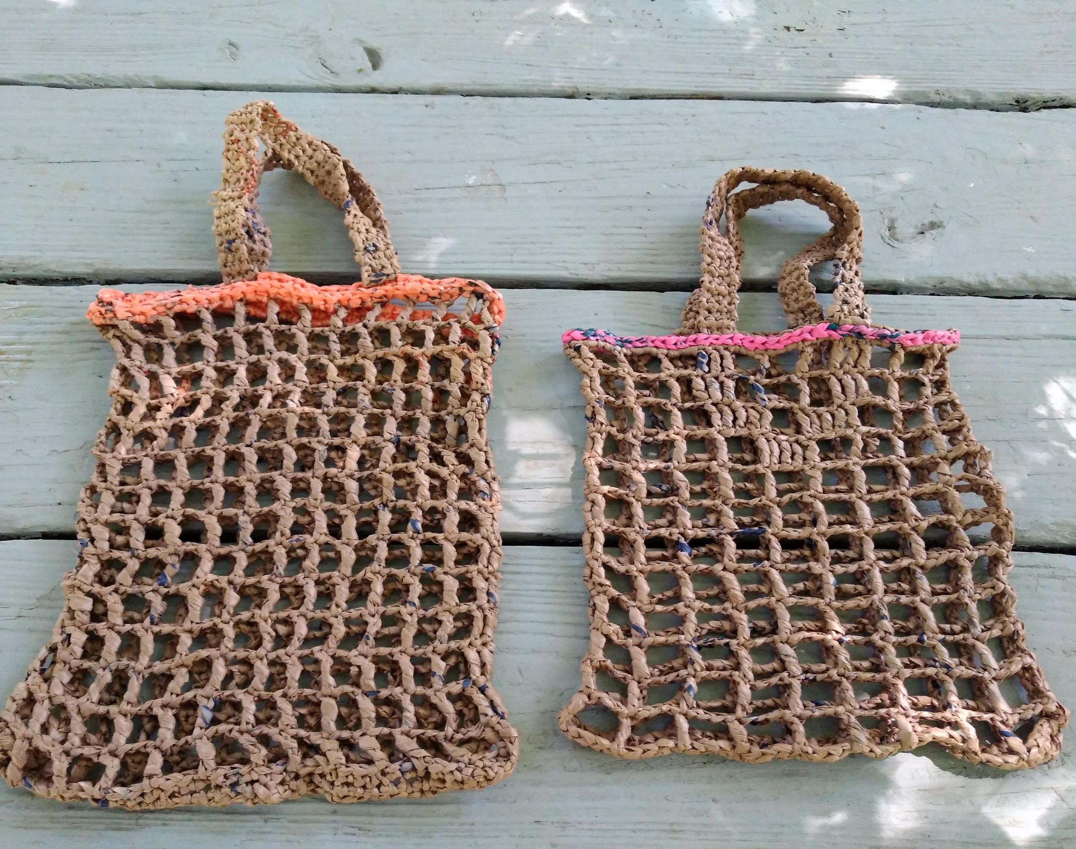 Mesh Tote Bags From Single-Use Plastic Bags : 8 Steps (with Pictures ...