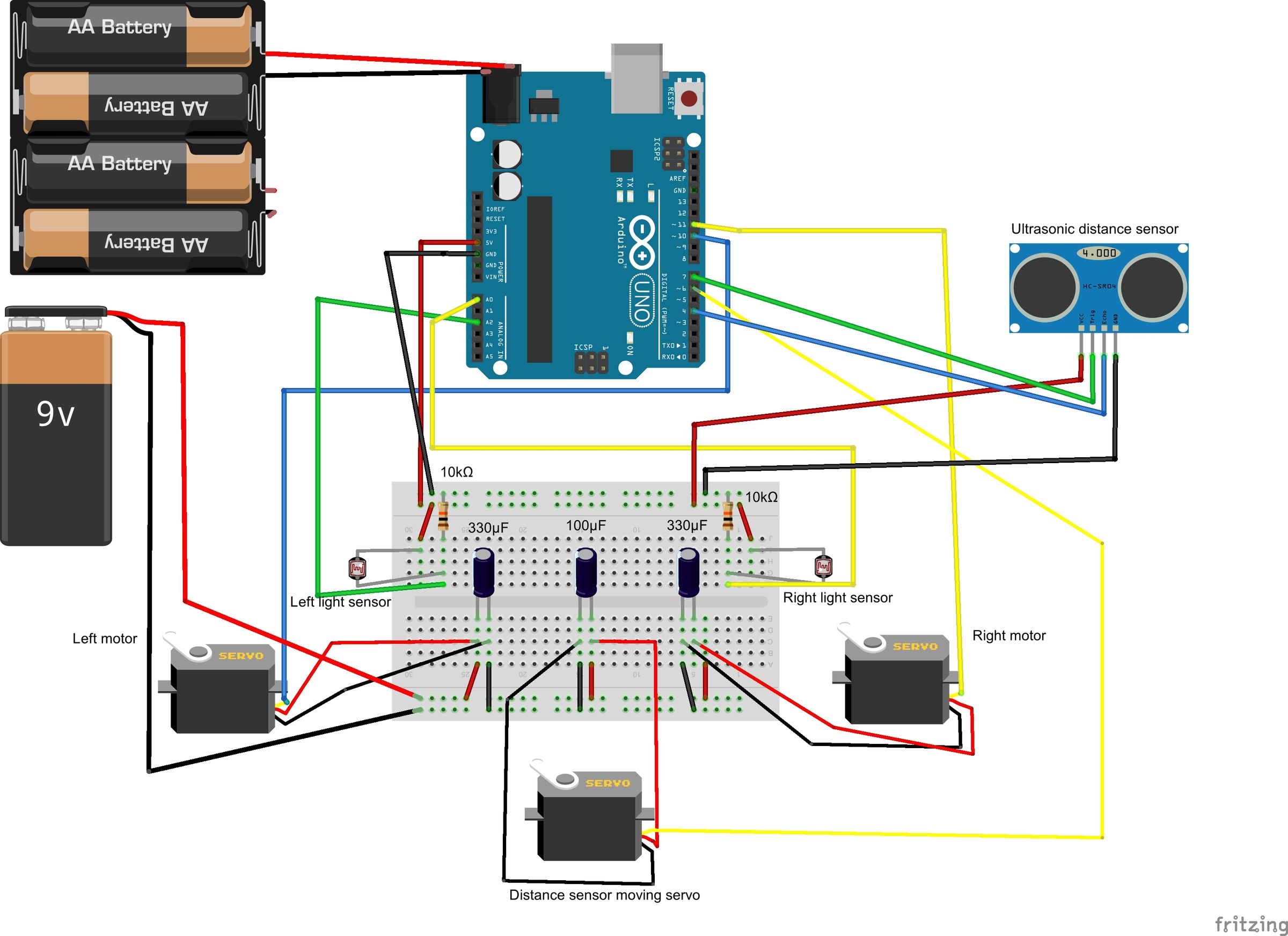 Light Seeking and Obstacle Avoiding Robot : 9 Steps (with Pictures) - Instructables