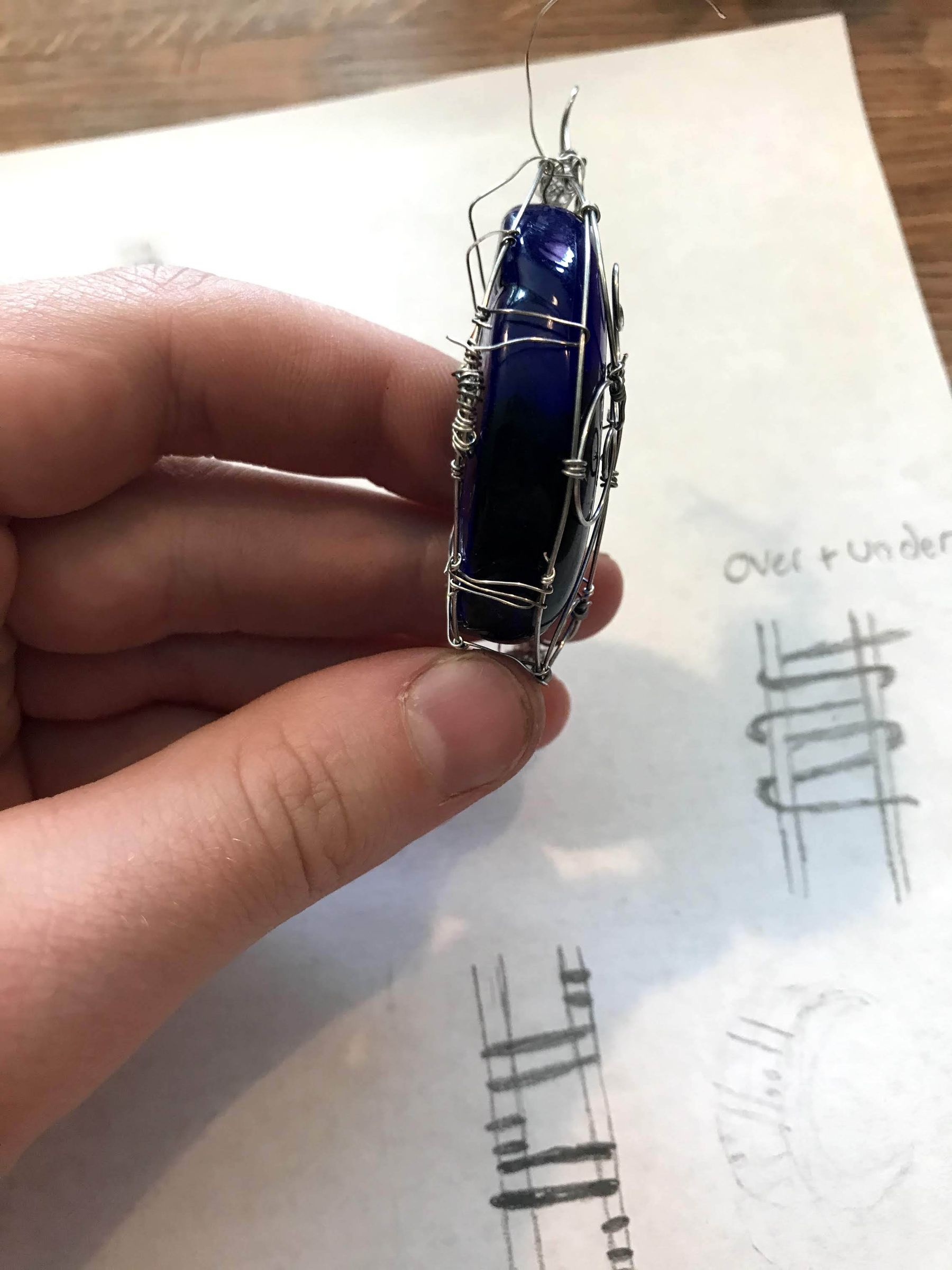 How to Design (and Finish!) a Wire Wrapped Moon Pendant : 8 Steps (with ...