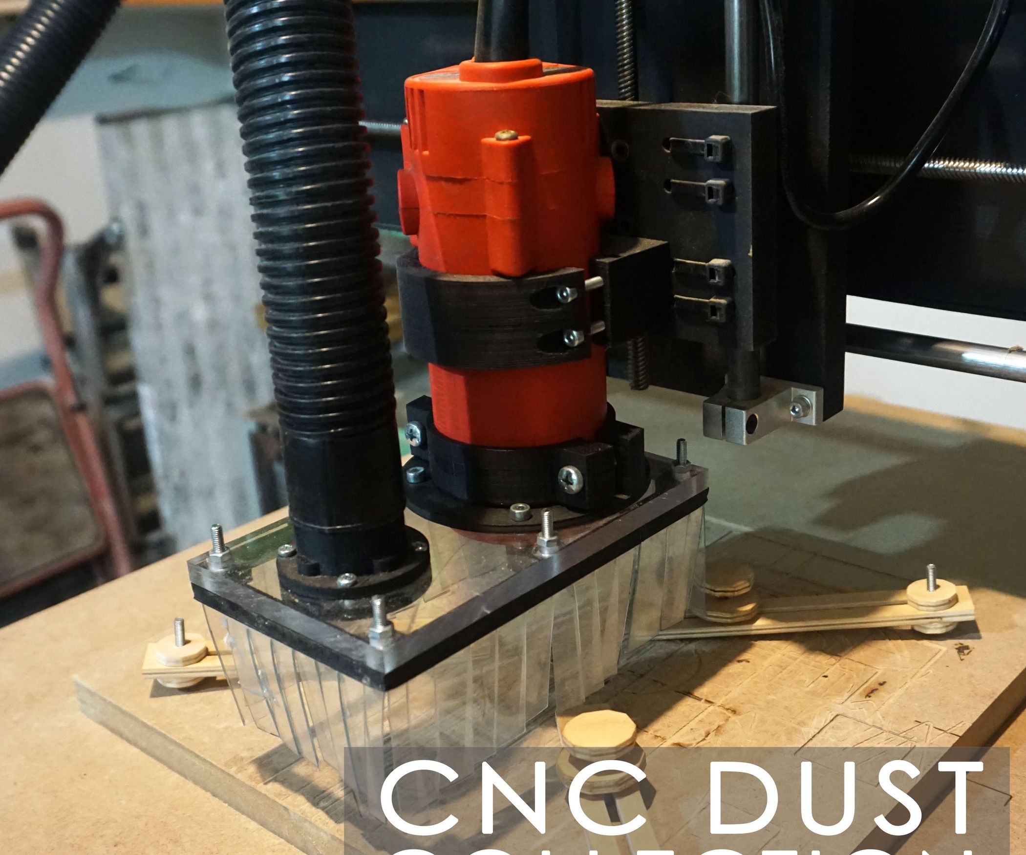 CNC Dust Collection / 3D Printed : 4 Steps (with Pictures) - Instructables