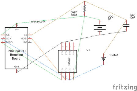 NRF24L01+ With ATtiny85 3 Pins : 4 Steps - Instructables