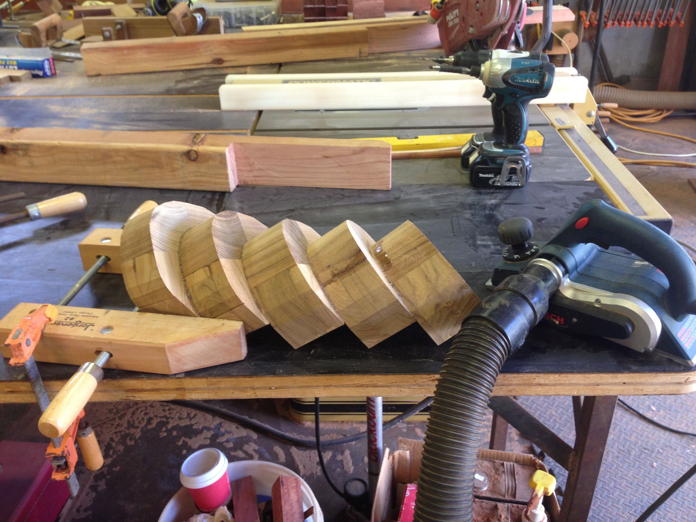 Inlayed Wood Scales on Spiral Staircase : 8 Steps (with Pictures ...