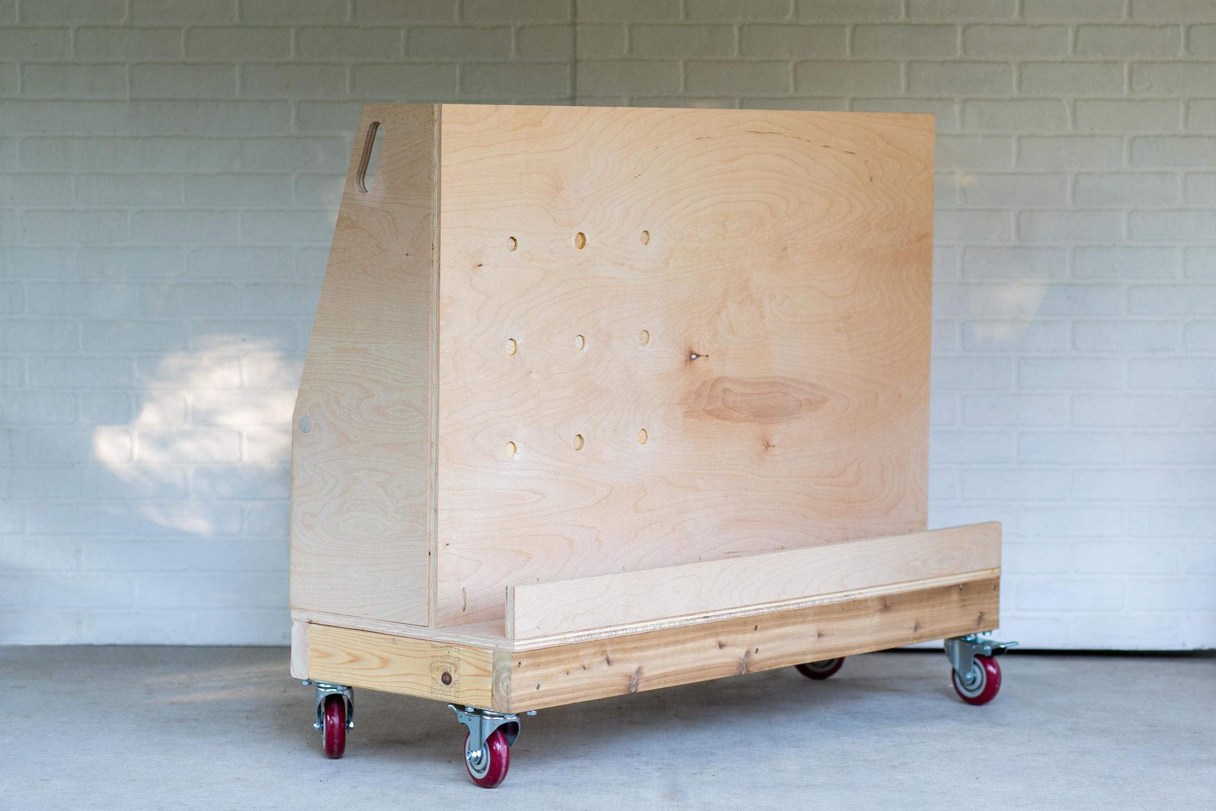 DIY Mobile Plywood and Lumber Storage Cart | Only 1 Sheet of Plywood ...