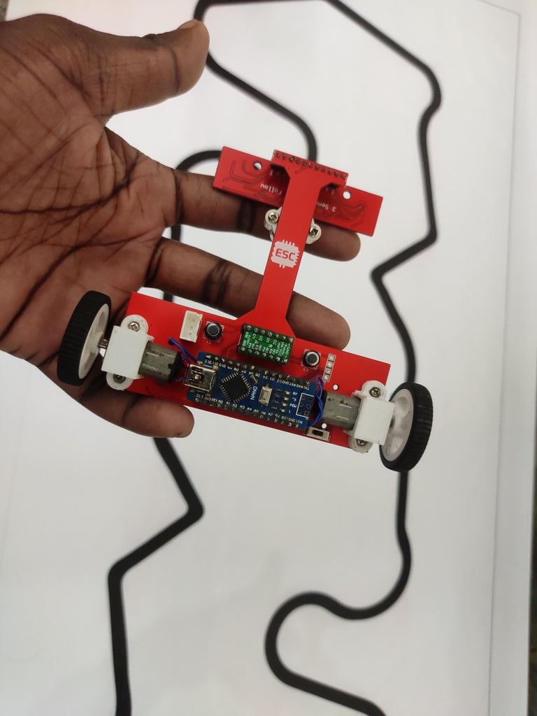 Pid Line Follower Robot Using Arduino Nano 6 Steps With Pictures Instructables