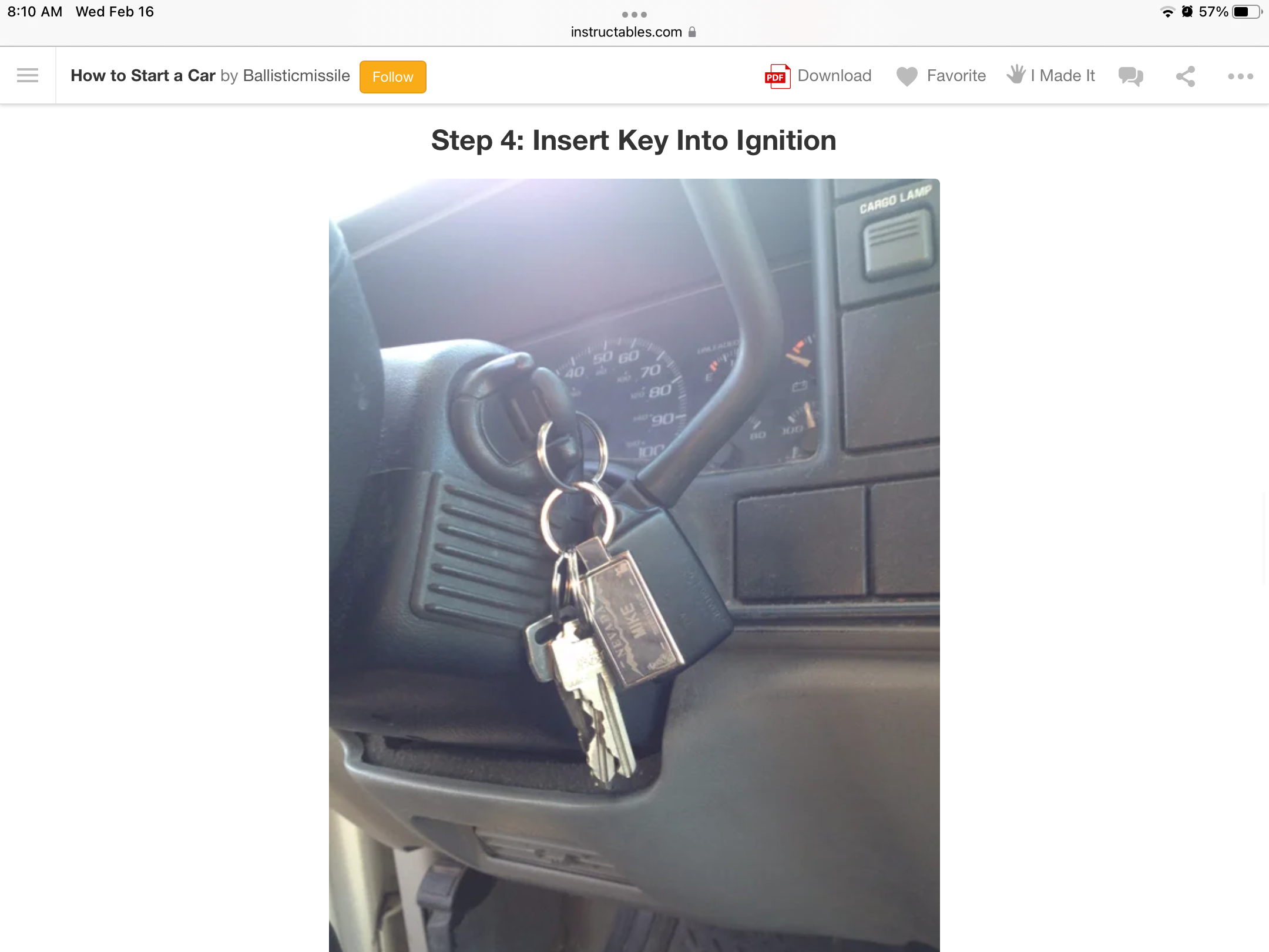 How to Start a Car : 5 Steps - Instructables