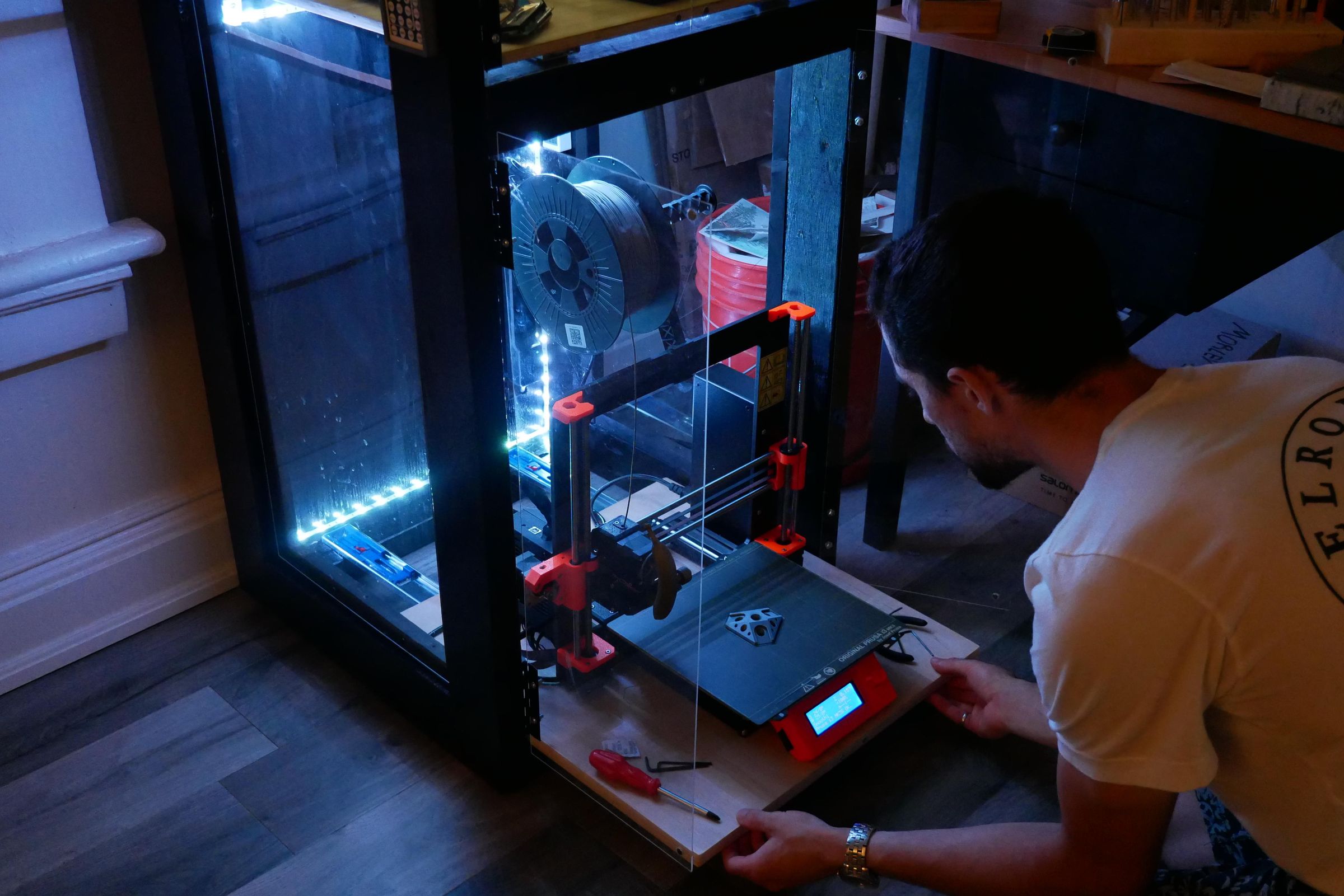3D Printer Enclosure and Standing Desk : 18 Steps (with Pictures ...