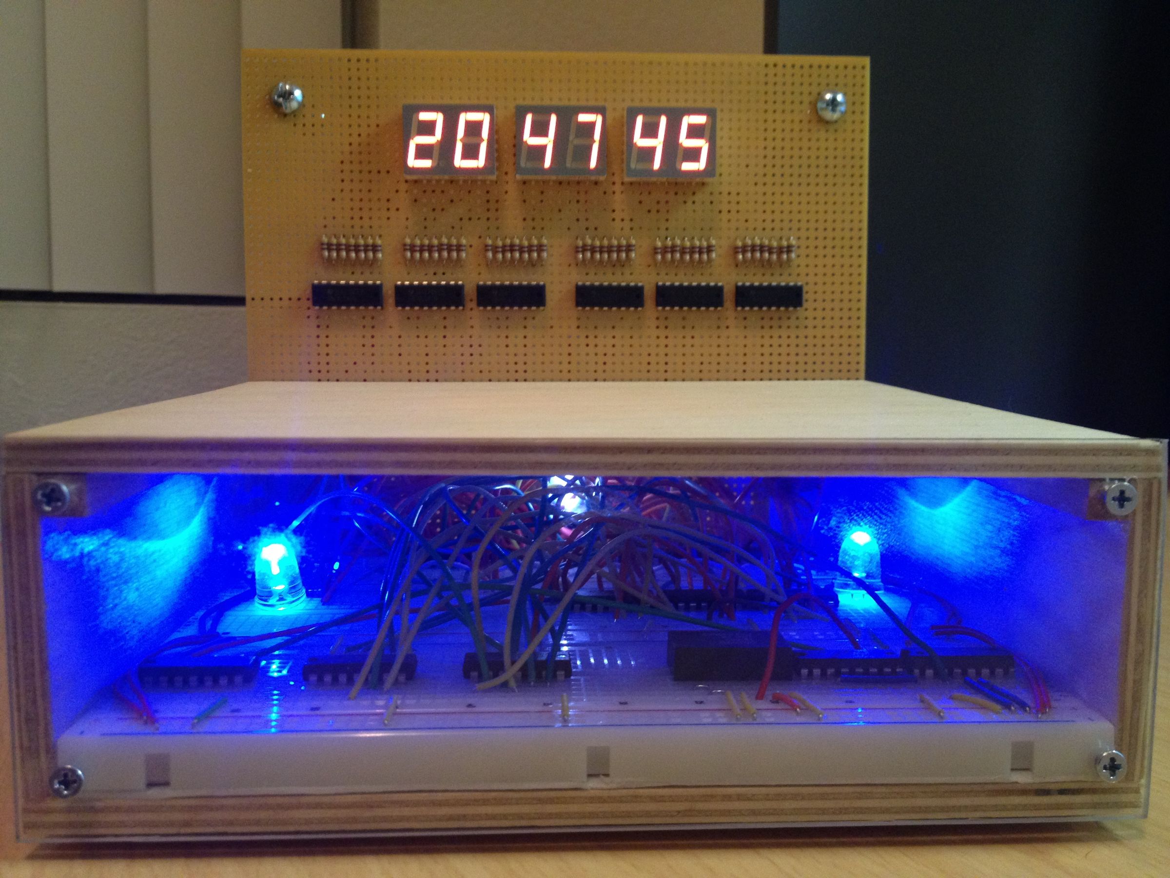Homemade TTL Circuit 24-hour Digital Clock - Instructables