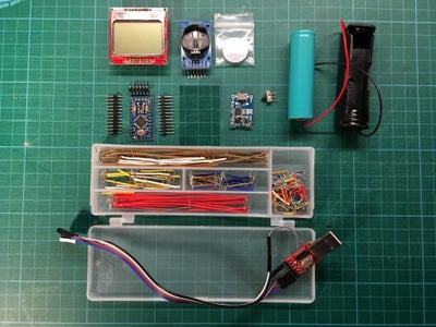 Analog Clock Using Math, Arduino Pro Mini, DS3231 and Nokia 5110 : 10 ...