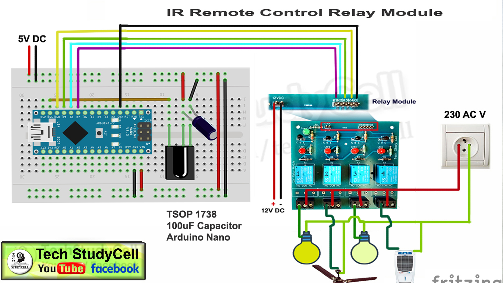 How to Make Smart Home Using Arduino Control Relay Module | Trybotics