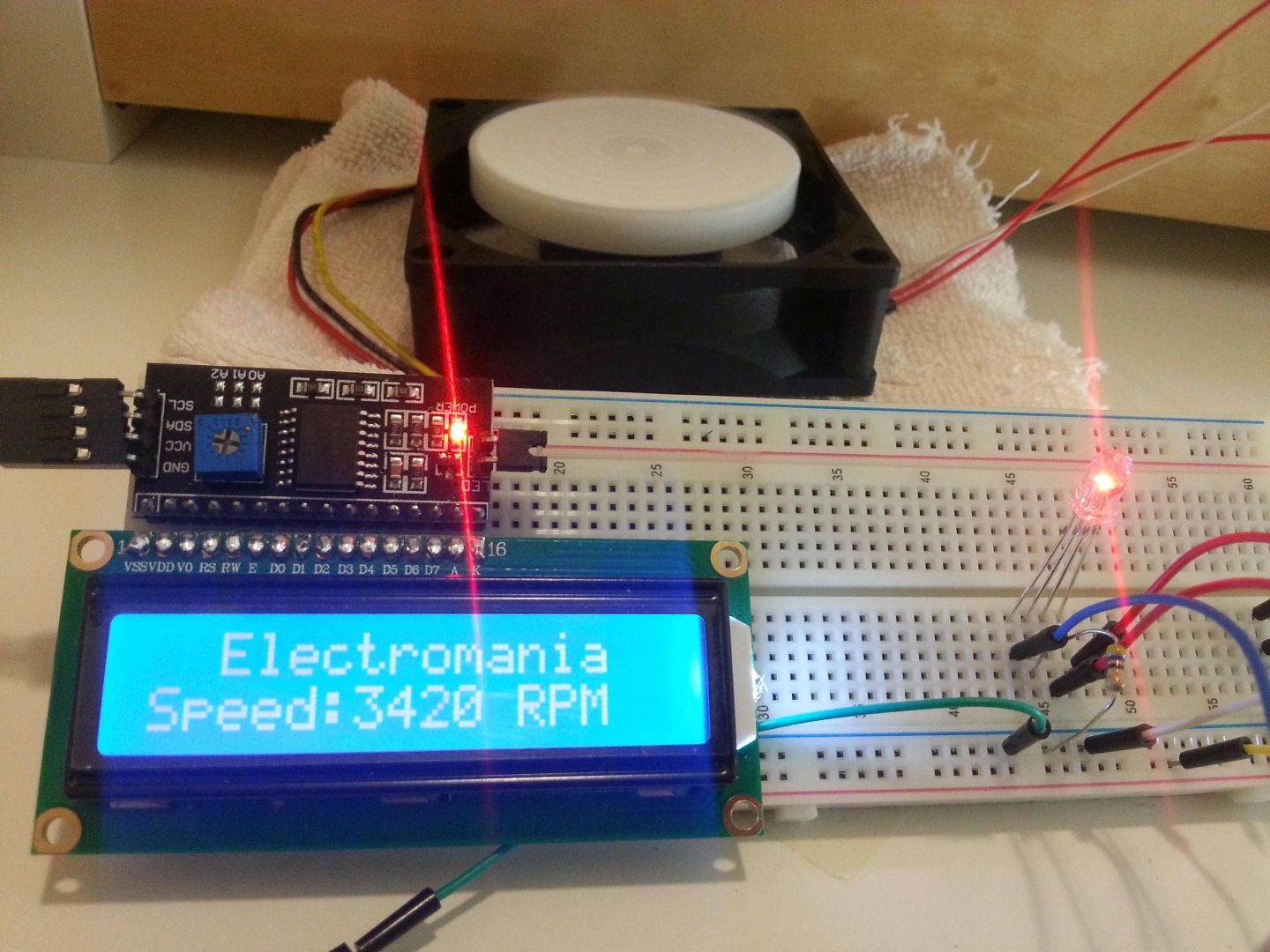 Fan RPM With Internal Hall Effect Sensor and Arduino (Intro to Hardware Interrupt and LCD ...