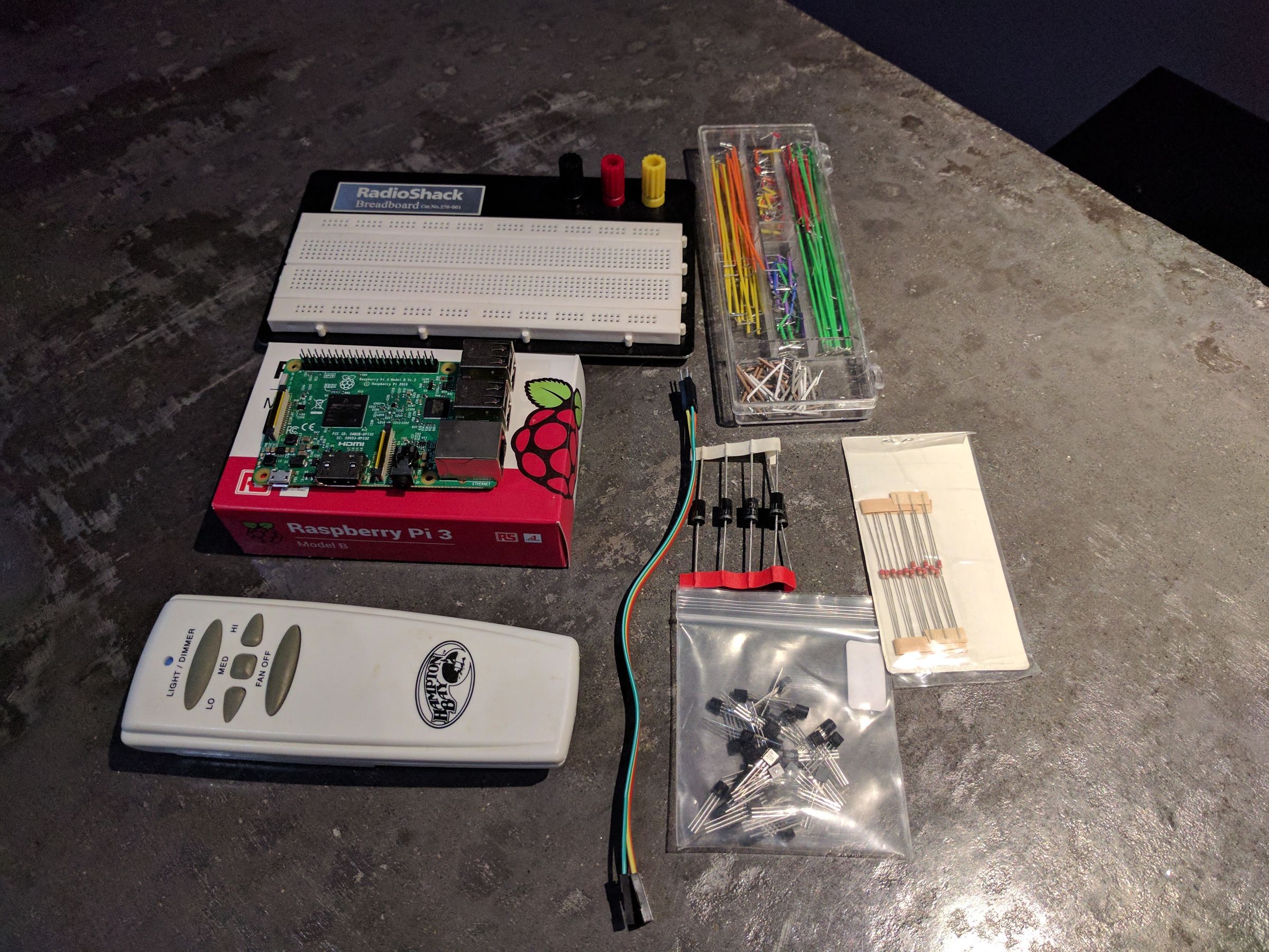 Control Ceiling Fan With an Echo Using a Raspberry Pi and Remote : 8 ...