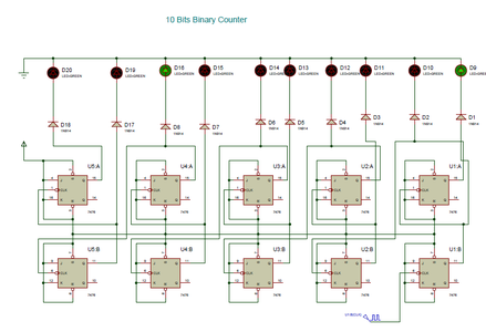 10 Bits Binary Counter : 6 Steps (with Pictures) - Instructables