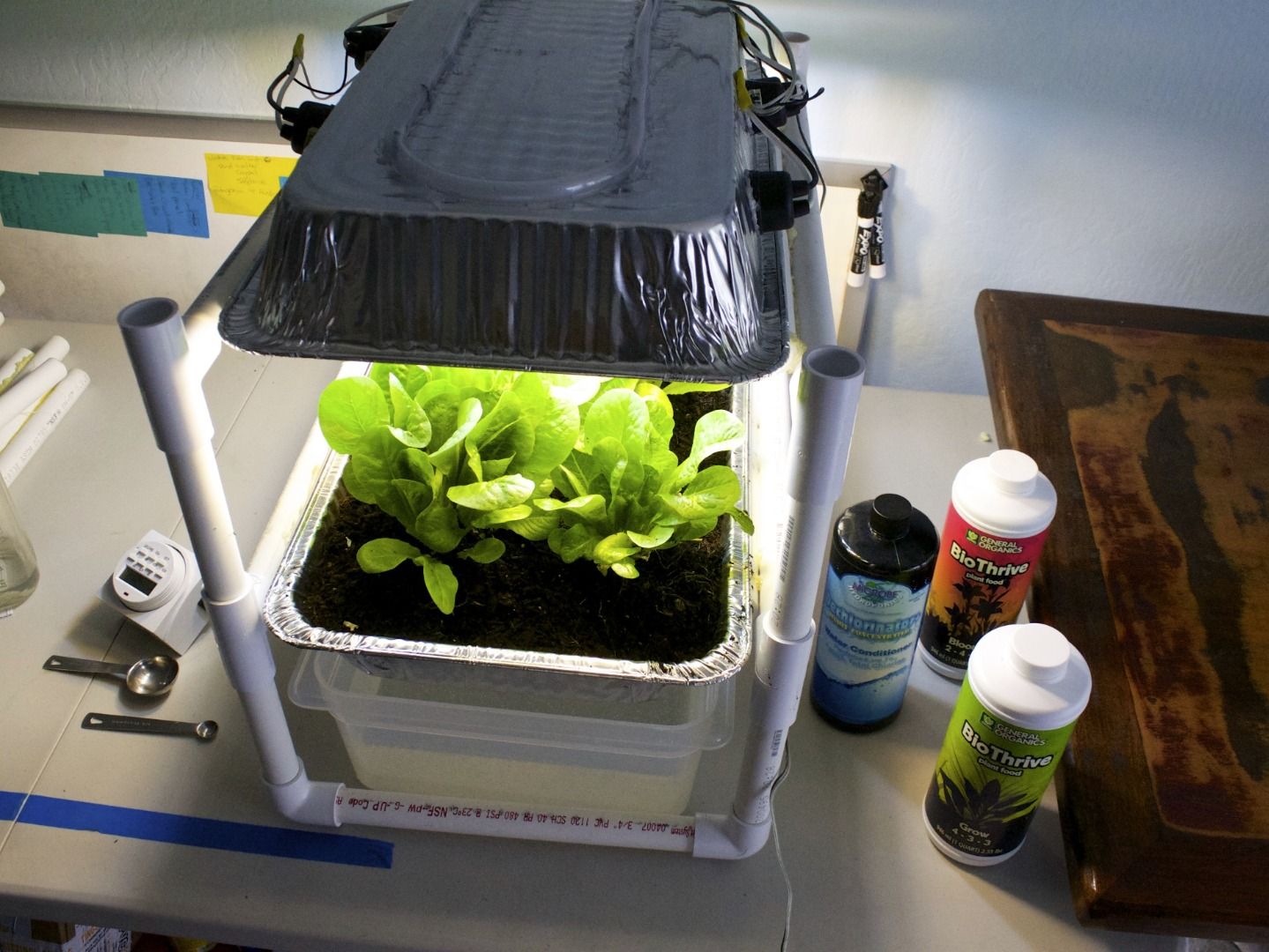 Grow Light and Irrigation Hood - 54W, 3300 Lumens, $18 : 3 Steps (with ...