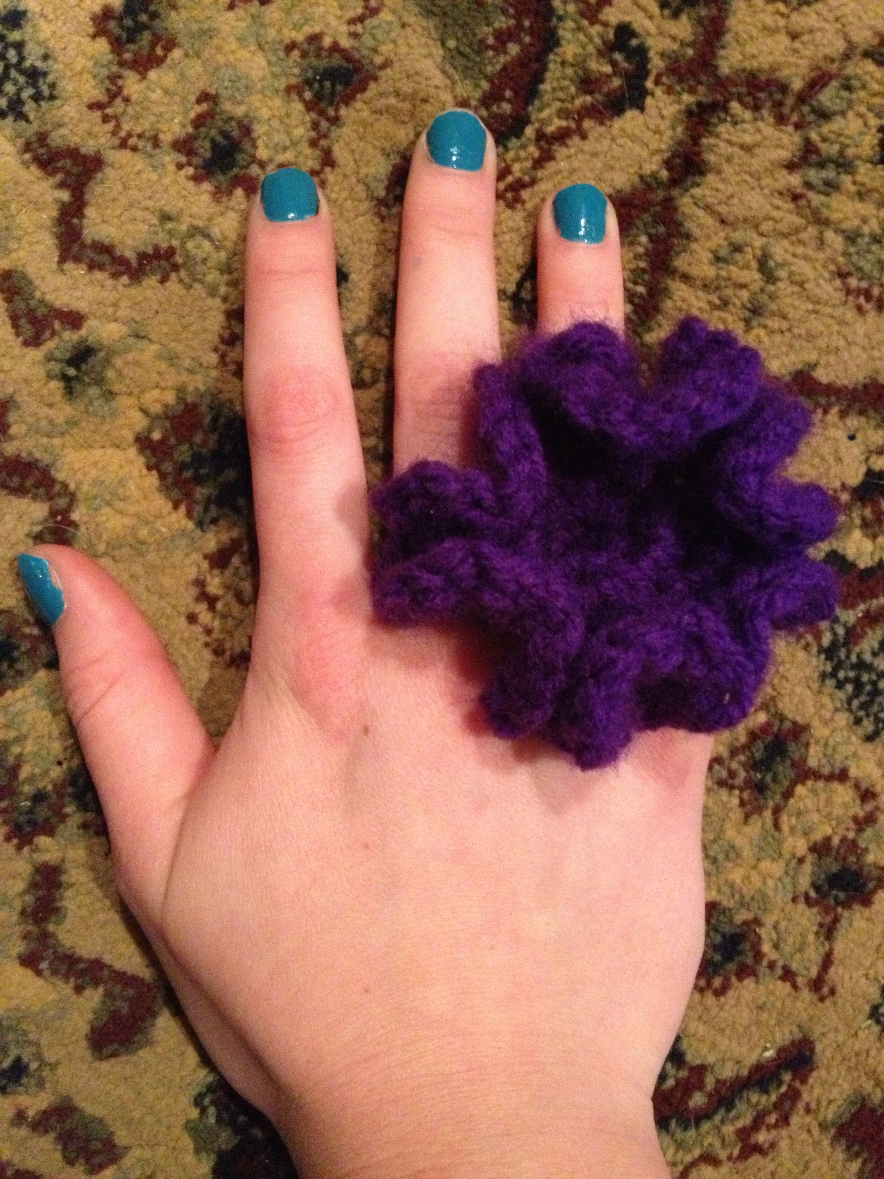 Crochet Flower Ring : 5 Steps - Instructables