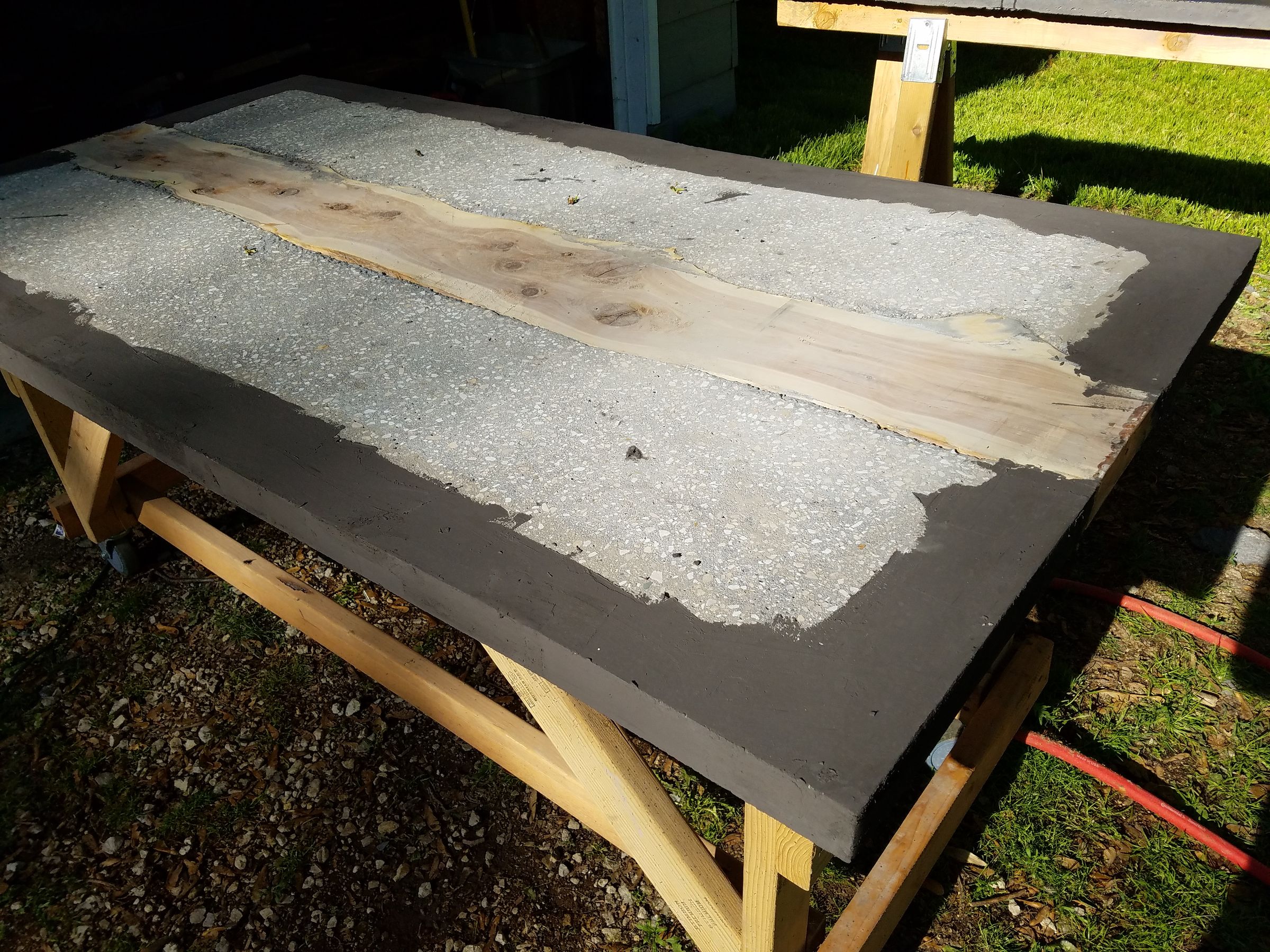 Concrete and Wood Slab Table : 6 Steps (with Pictures) - Instructables