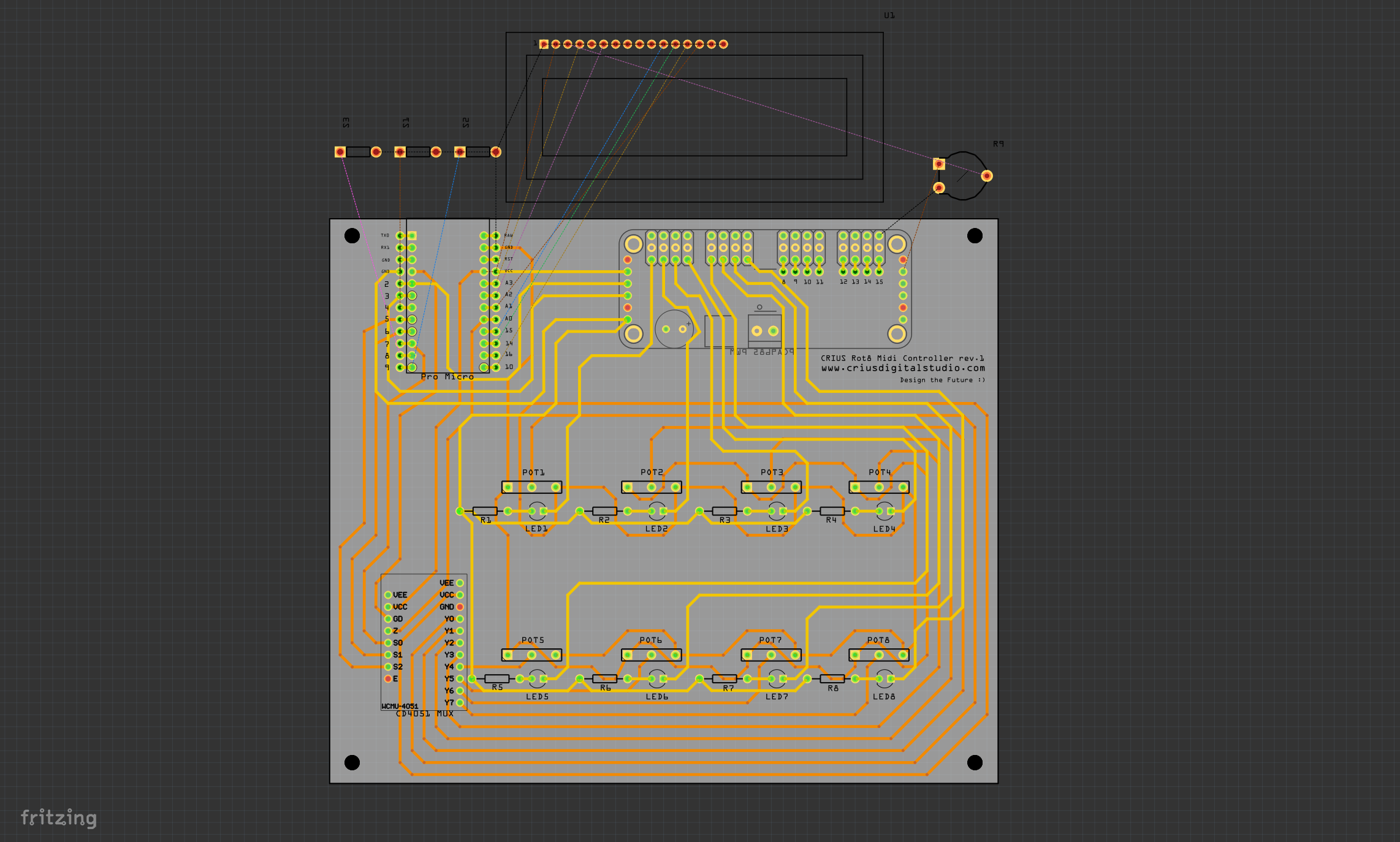Crius ROT8 MIDI Controller [ABLETON READY - Auto Mapping] Rev1.1 : 10 Steps (with Pictures ...