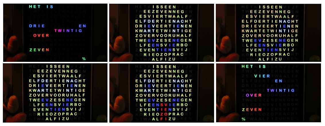 Rainbow Word Clock With a Full Rainbow Effect and More : 13 Steps (with ...