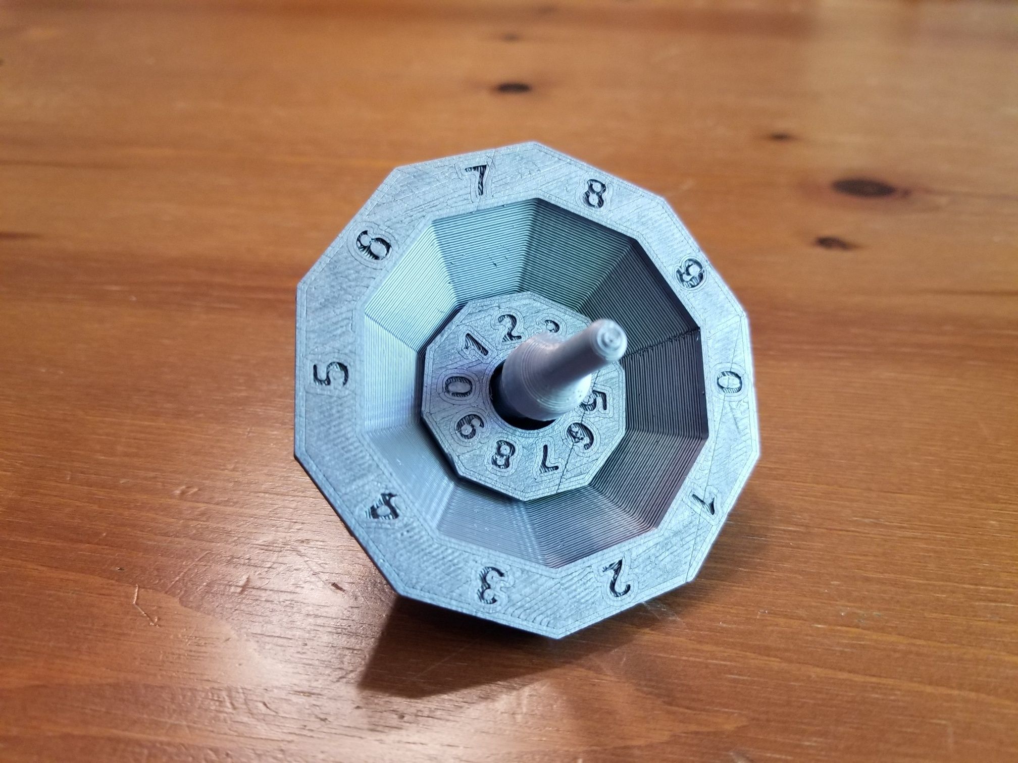 3D Printed Spinning Percentile Dice : 4 Steps (with Pictures ...