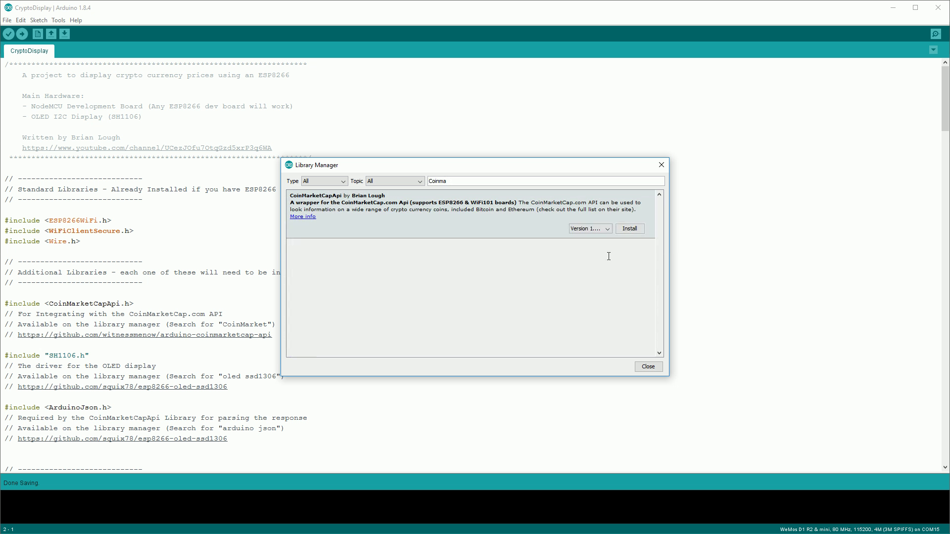 Simple $10 Crypto Currency Display : 10 Steps (with Pictures ...