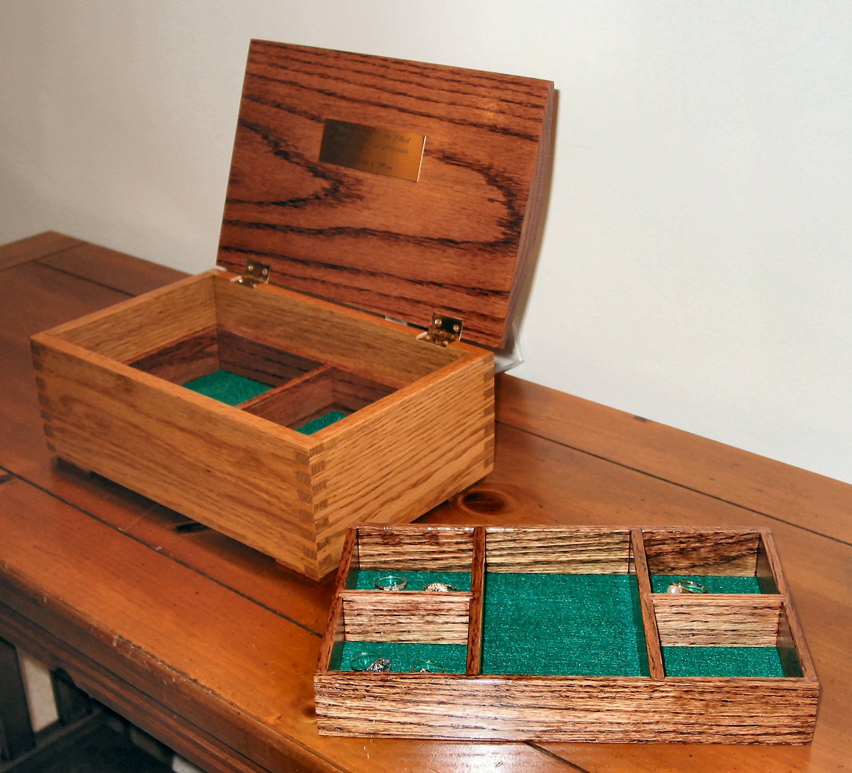 Oak Jewelry Box Featuring Box Joint Construction : 9 Steps (with ...