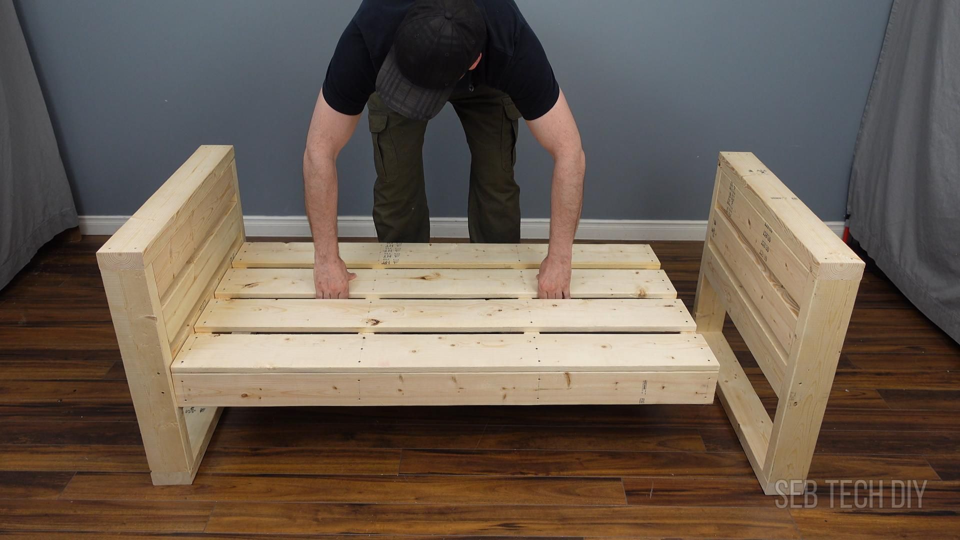 Easy Outdoor Sofa From 2x4s and Two Power Tools! : 12 Steps (with ...