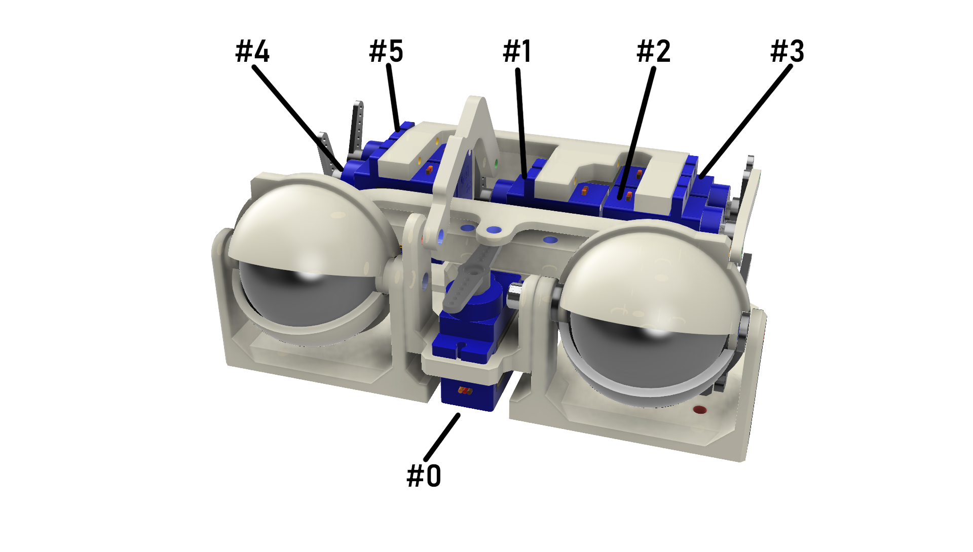 Simplified 3D Printed Animatronic Dual Eye Mechanism : 4 Steps (with ...