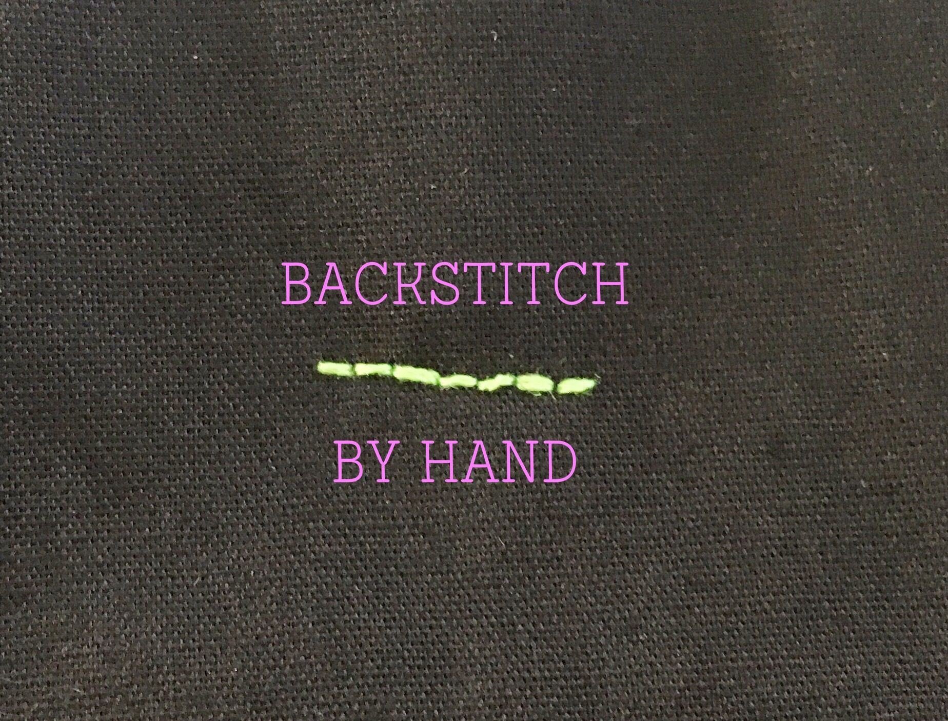 Backstitch by Hand : 6 Steps - Instructables