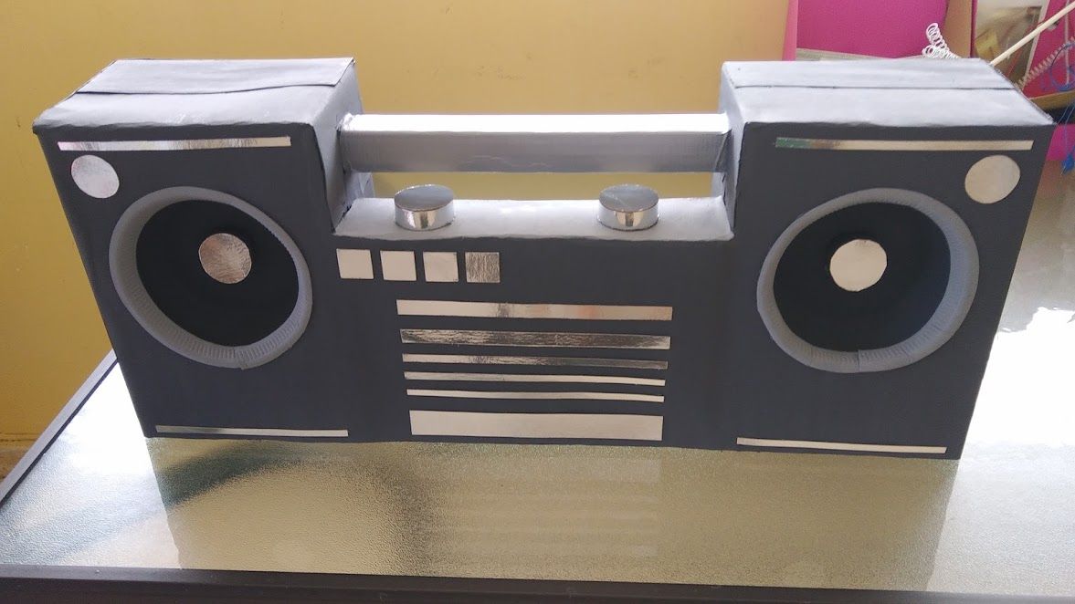 Cardboard BoomBox (quick 'n' Dirty Concept Modelling 2D Into 3D) : 9 ...