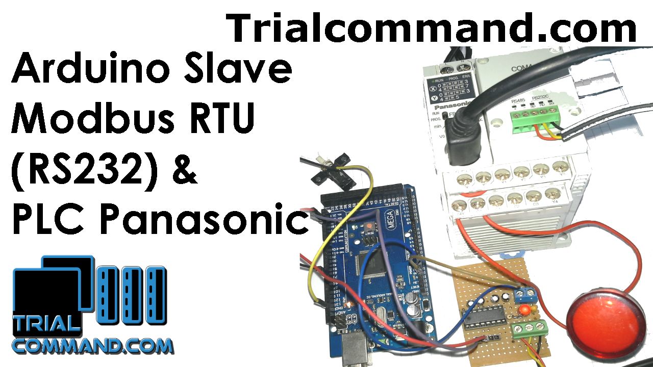 Arduino Slave Modbus RTU & PLC Panasonic RS232 Industrial : 4 Steps ...