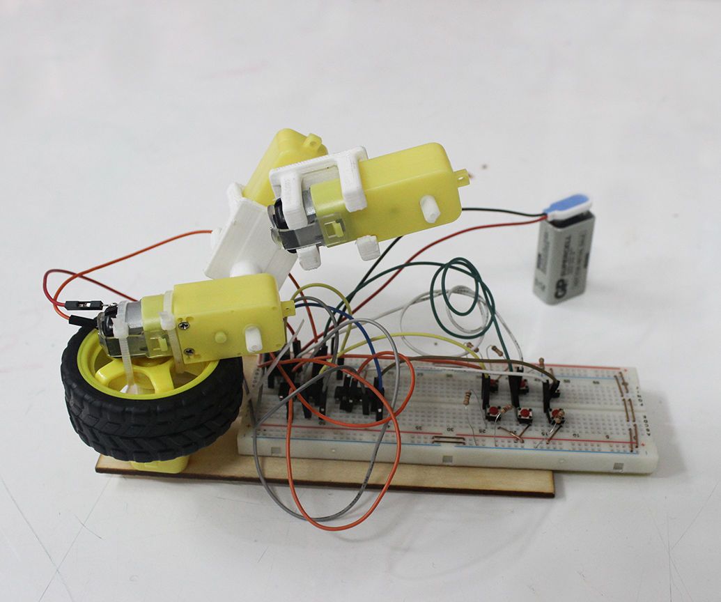 simple arm made with dc motors DIY Project - Step-by-Step DIY Project ...