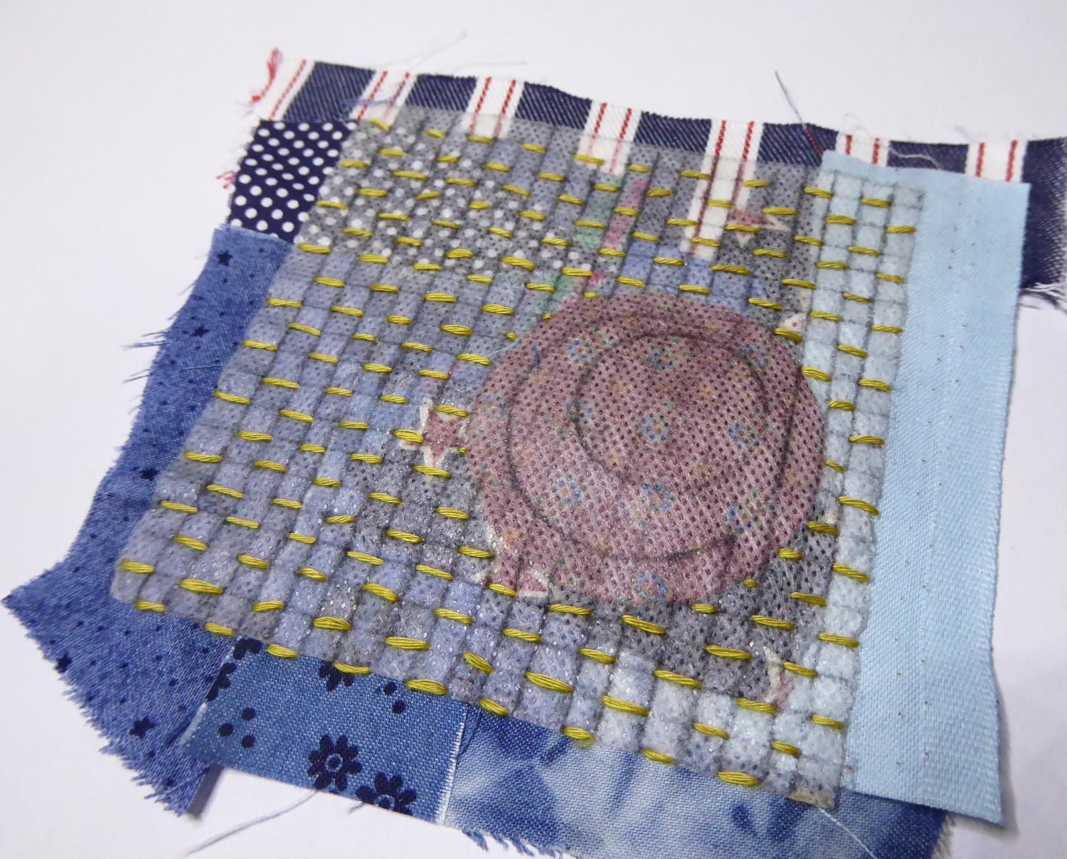 Easy Boro Sashiko Style Biscornu Pincushion : 10 Steps (with Pictures ...