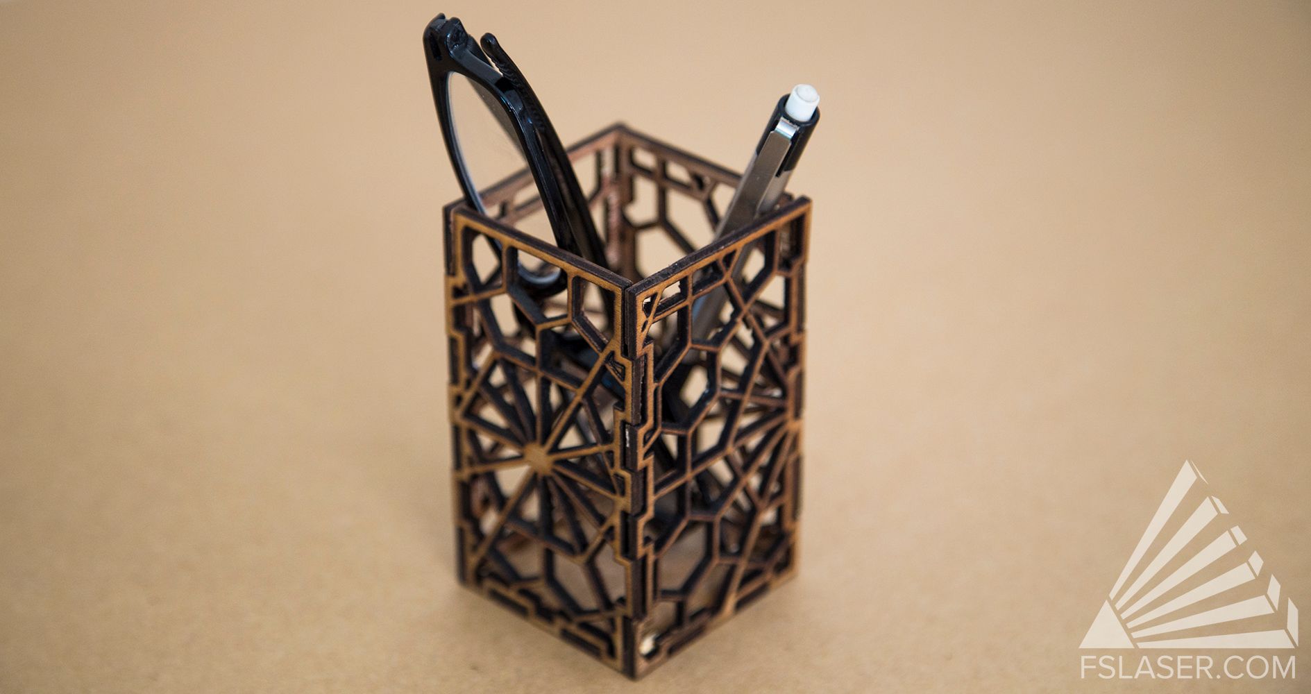 Laser Cut Geometric Pencil Holder : 3 Steps (with Pictures) - Instructables