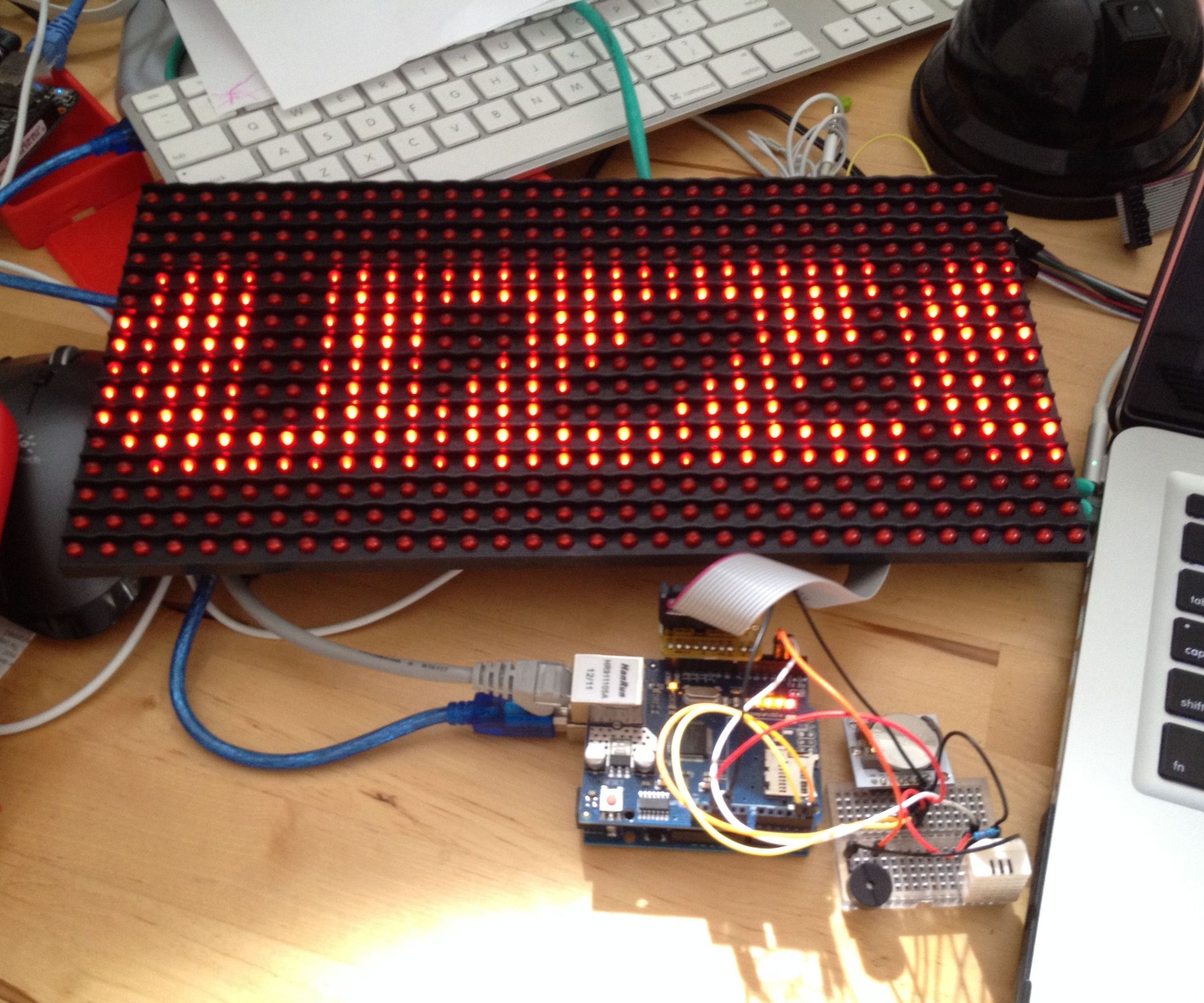 Home Alert: Arduino + Cloud Messaging on a Large Display : 14 Steps ...