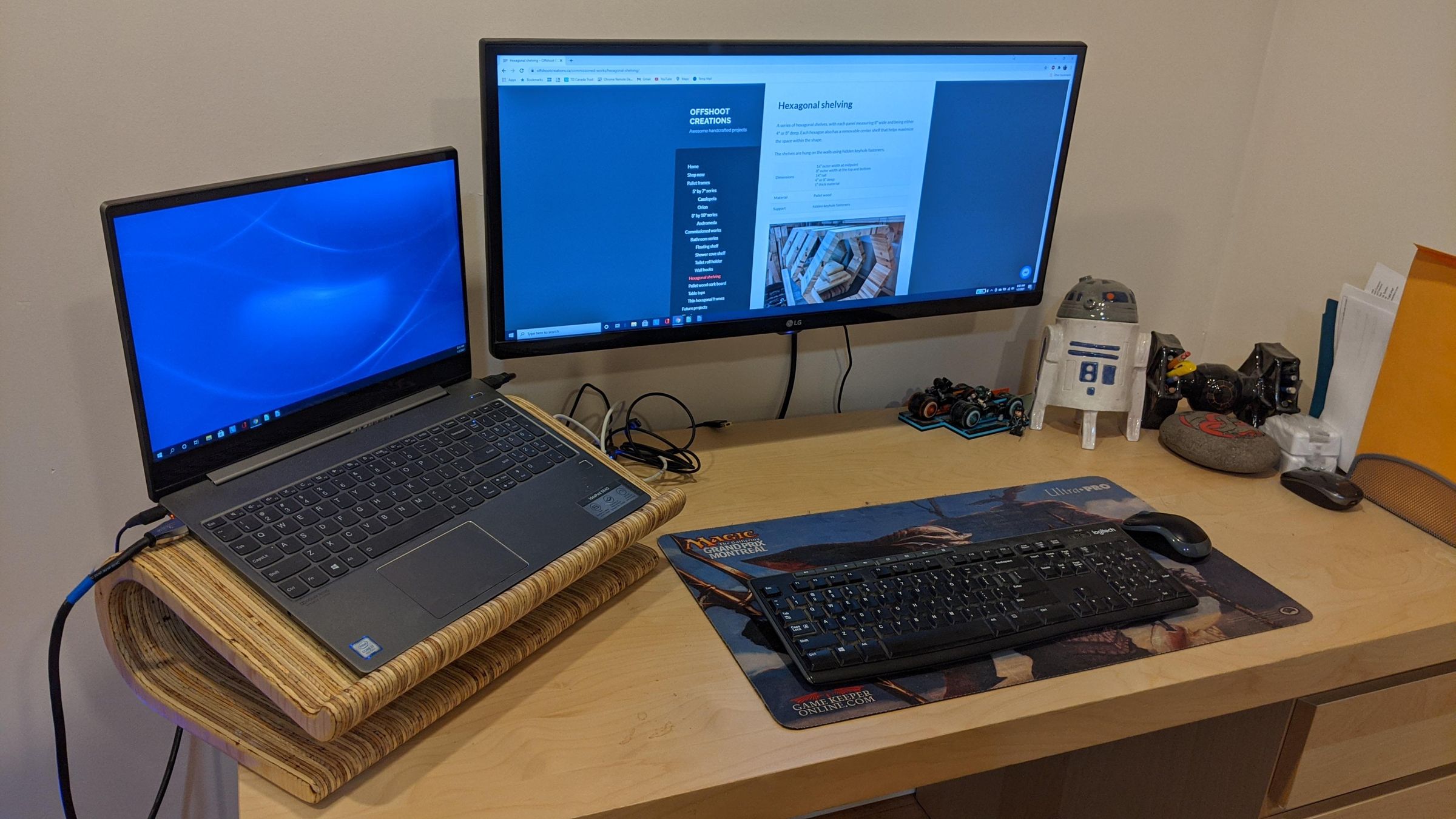 Curvy Plywood Laptop Stand ... With Keyboard Storage! : 5 Steps (with ...