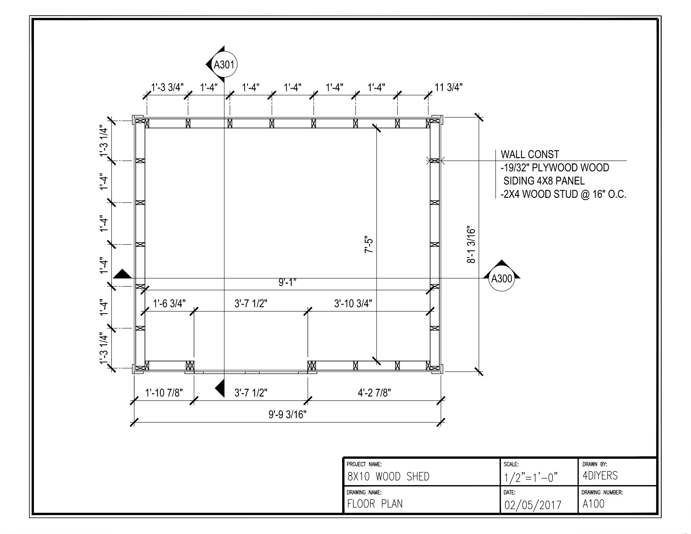 8x10 Shed Plans (Free) - Instructables