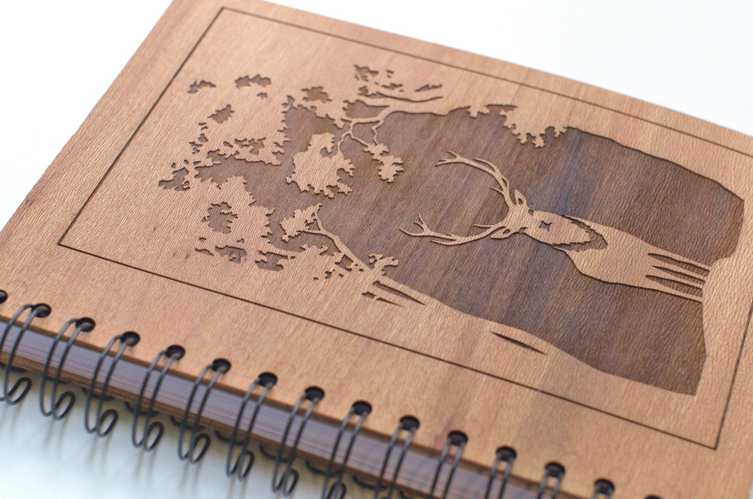 Wooden Notebook With Engraved Cover : 5 Steps (with Pictures ...