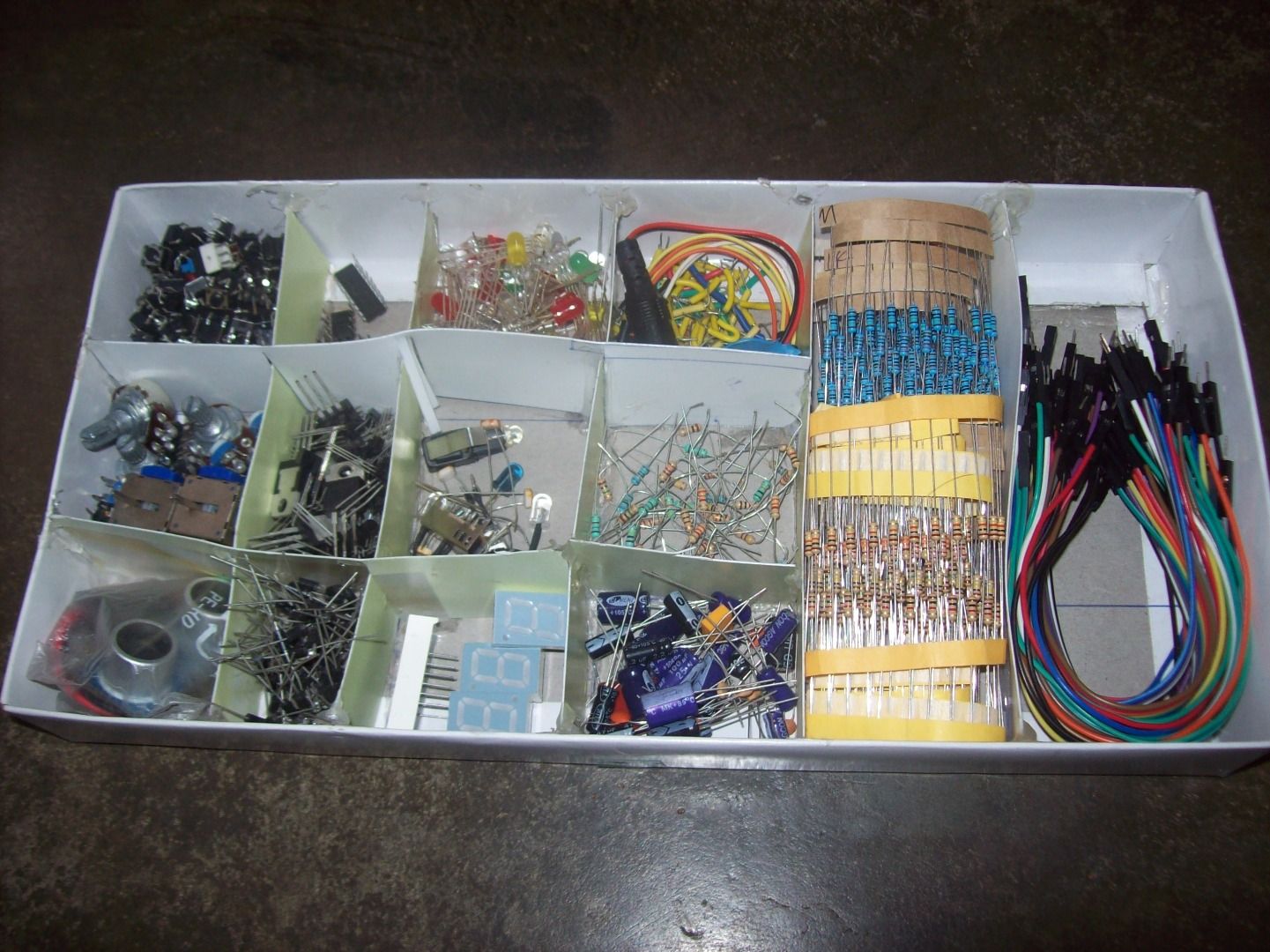 Homemade Electronic Components Organizer : 7 Steps - Instructables
