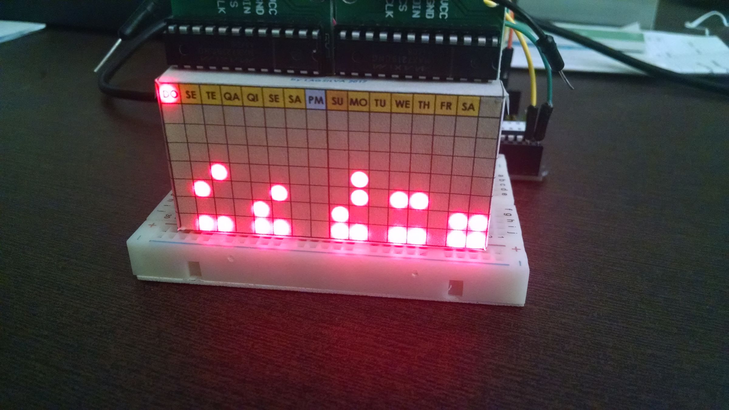 Digital and Binary Clock With Two LED Matrix and RTC (with Pictures ...