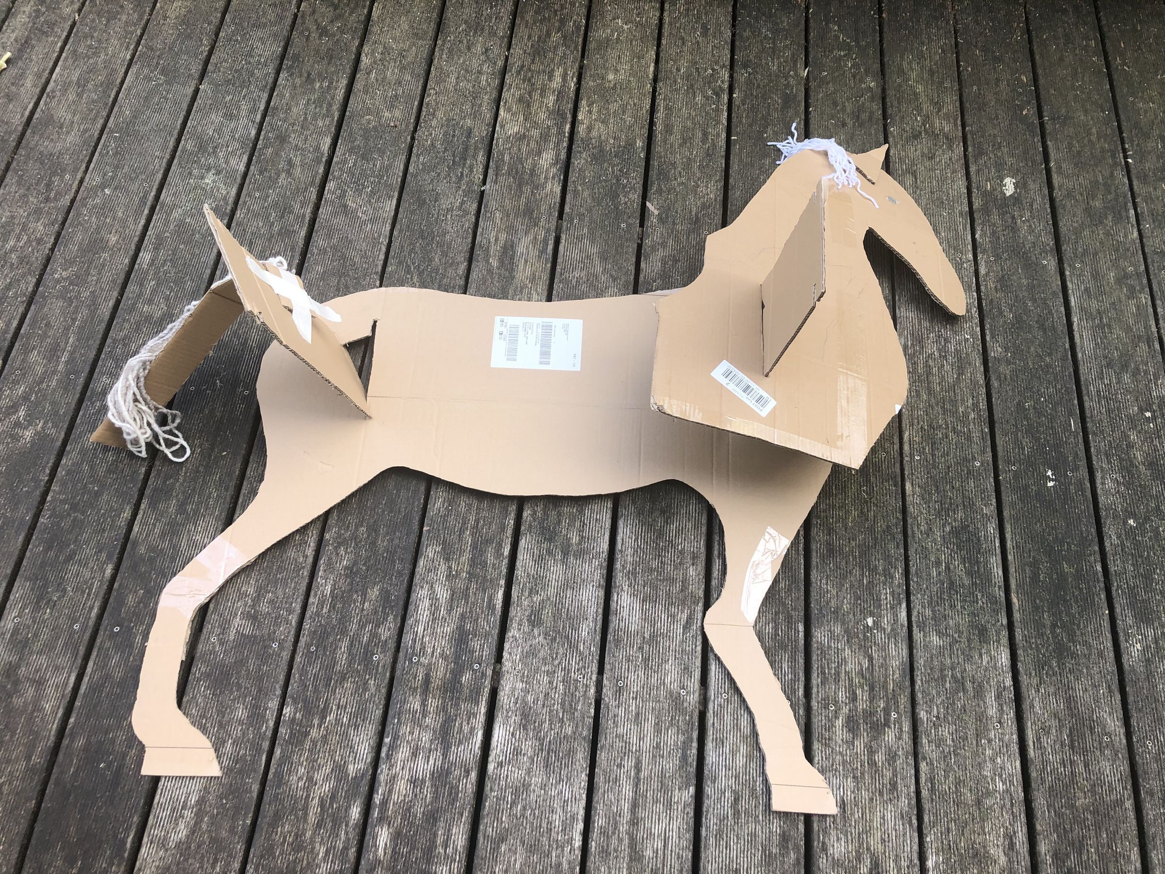 Cardboard Horse : 4 Steps - Instructables