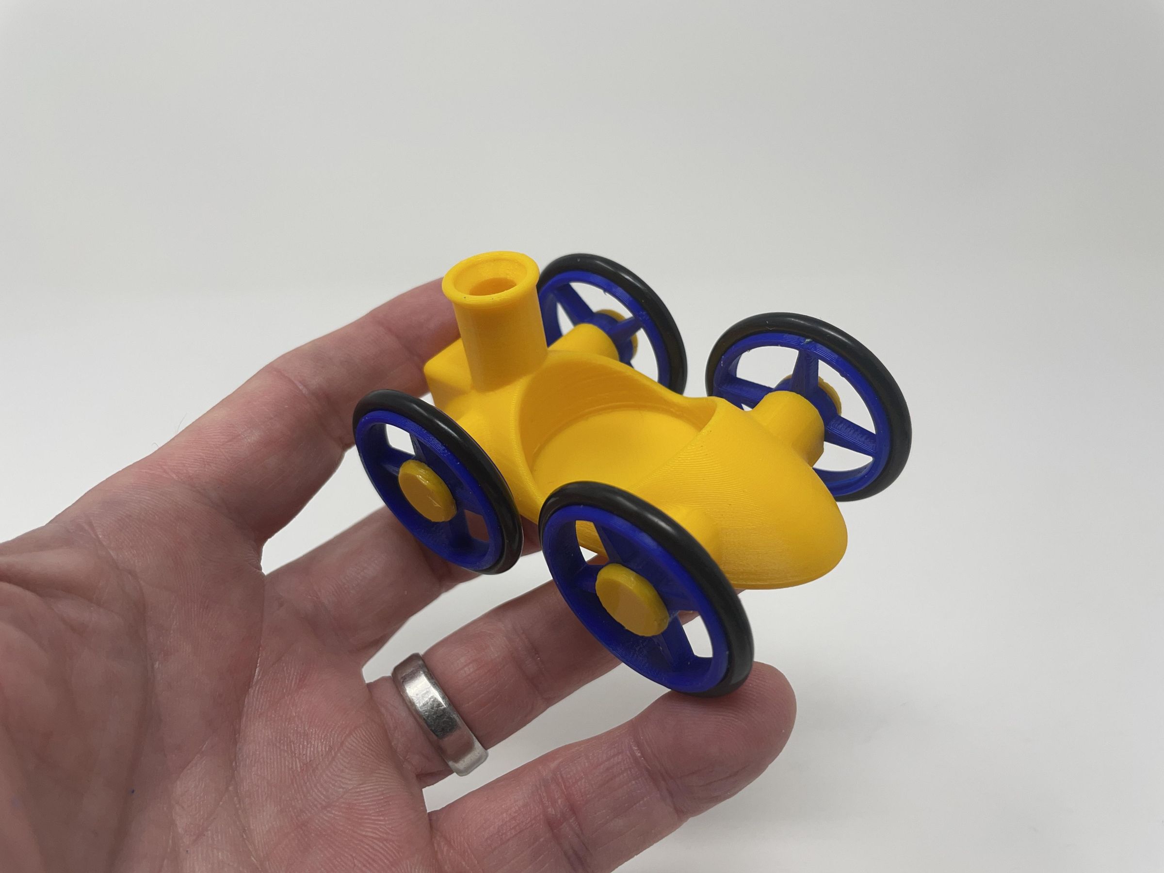 A 3D Printed Balloon Powered "Jet" Car With Inflator. : 6 Steps (with ...