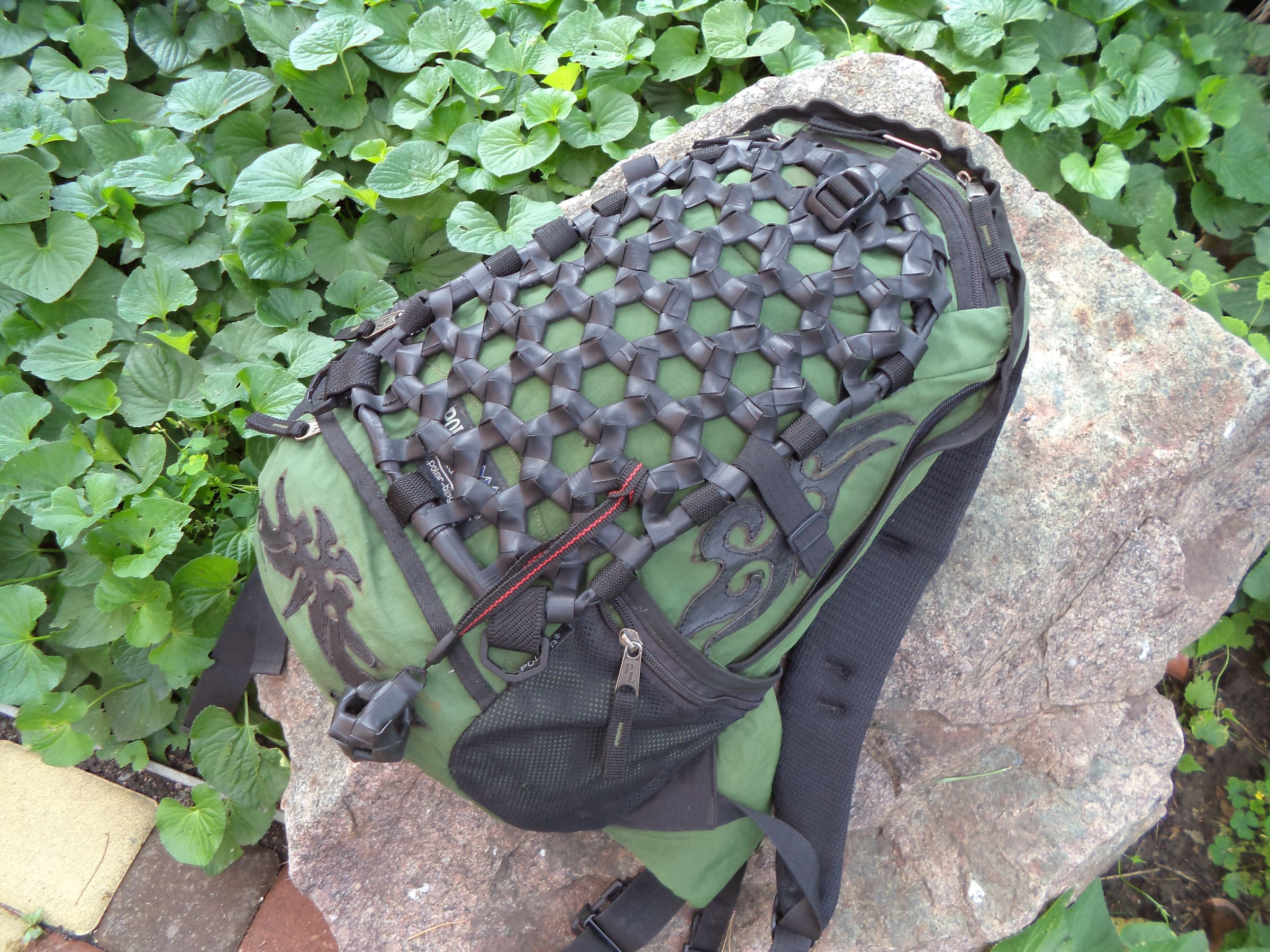 Backpack Cargo Net From Inner Tubes : 26 Steps (with Pictures ...