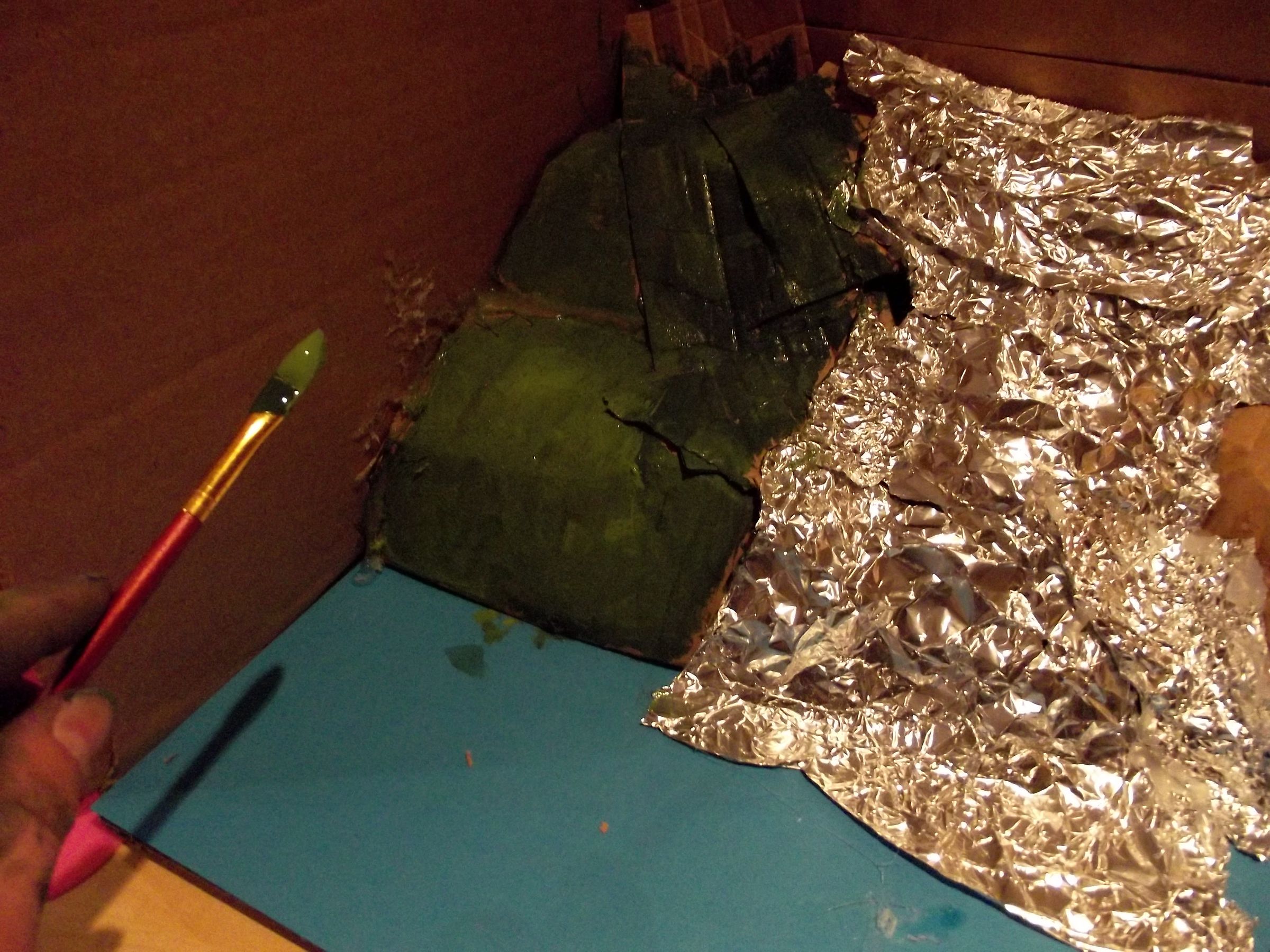 Cardboard Waterfall Diorama : 13 Steps - Instructables