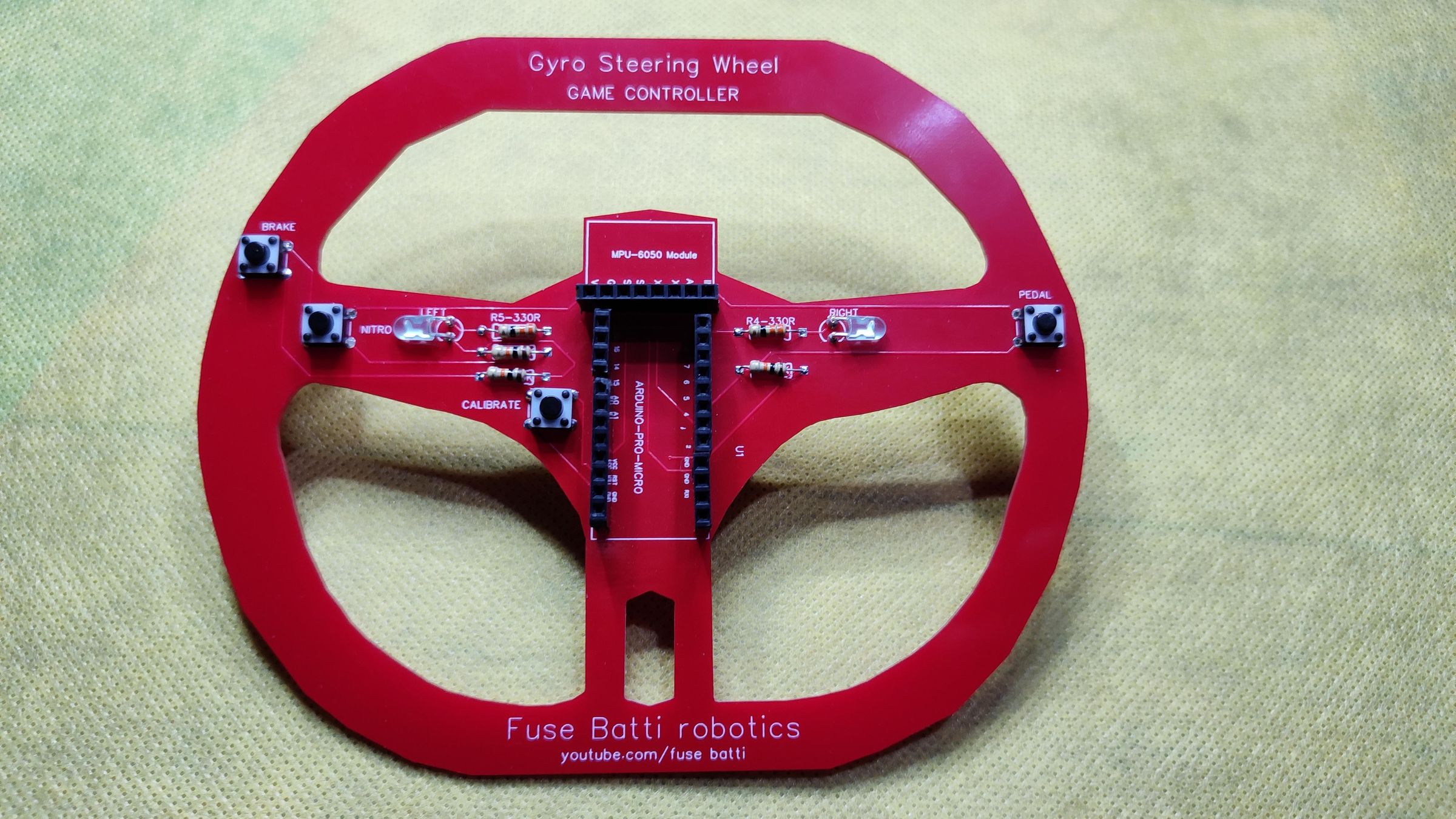 Make Steering Wheel Game Controller : 7 Steps (with Pictures ...