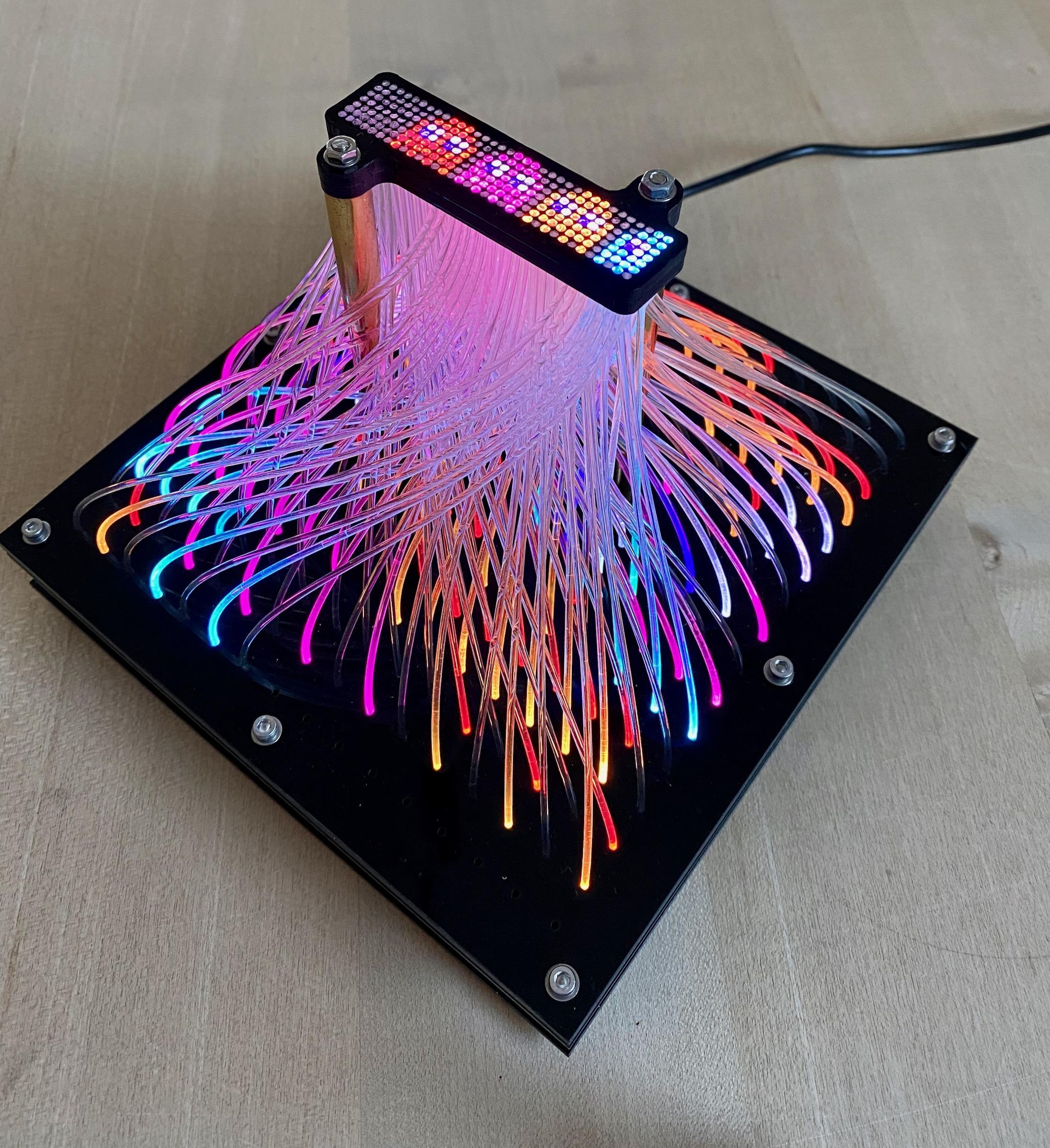 Fiber Optic Matrix Display : 7 Steps (with Pictures) - Instructables