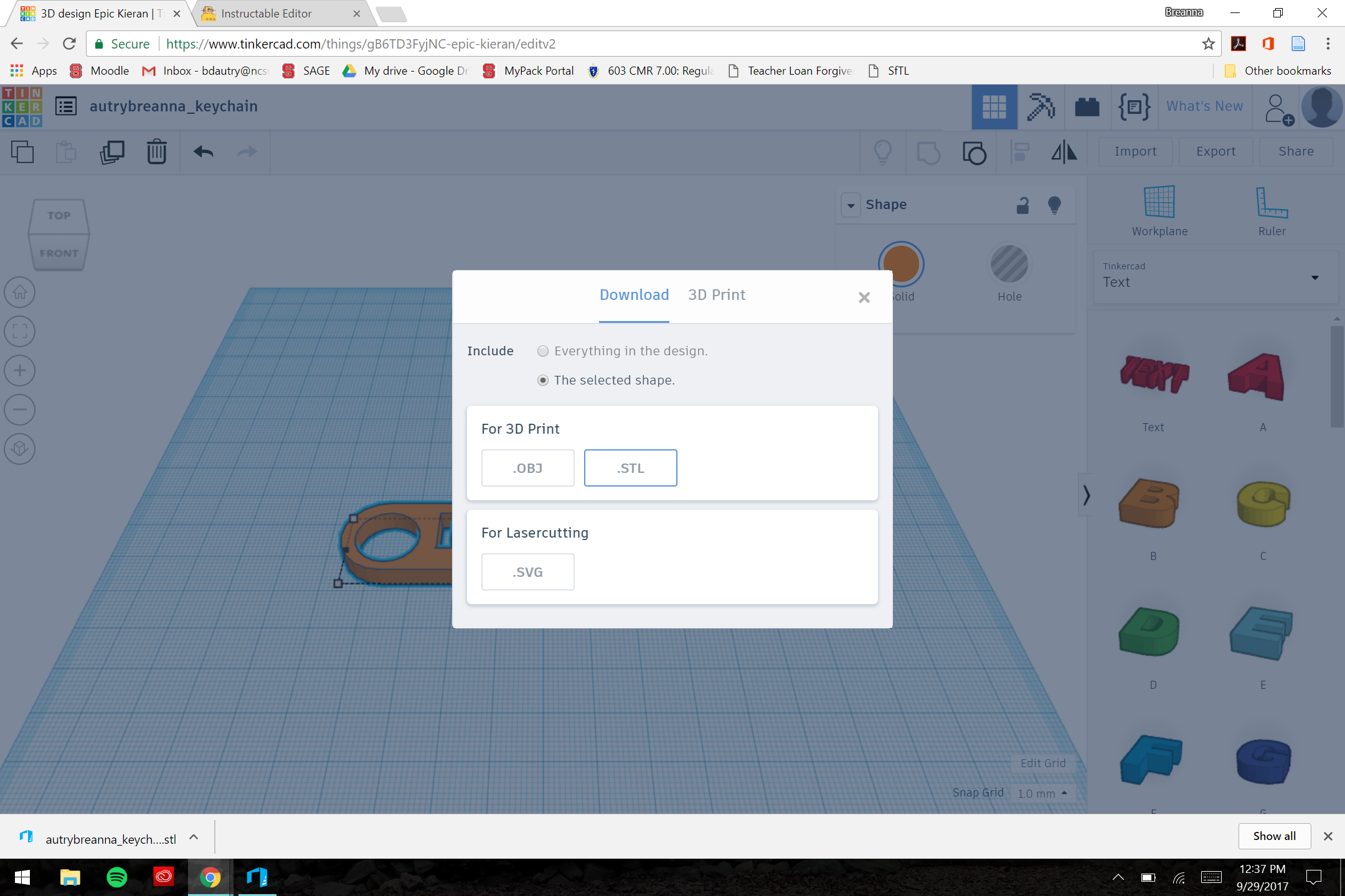 How to Use TinkerCad: Keychain Edition : 7 Steps (with Pictures ...