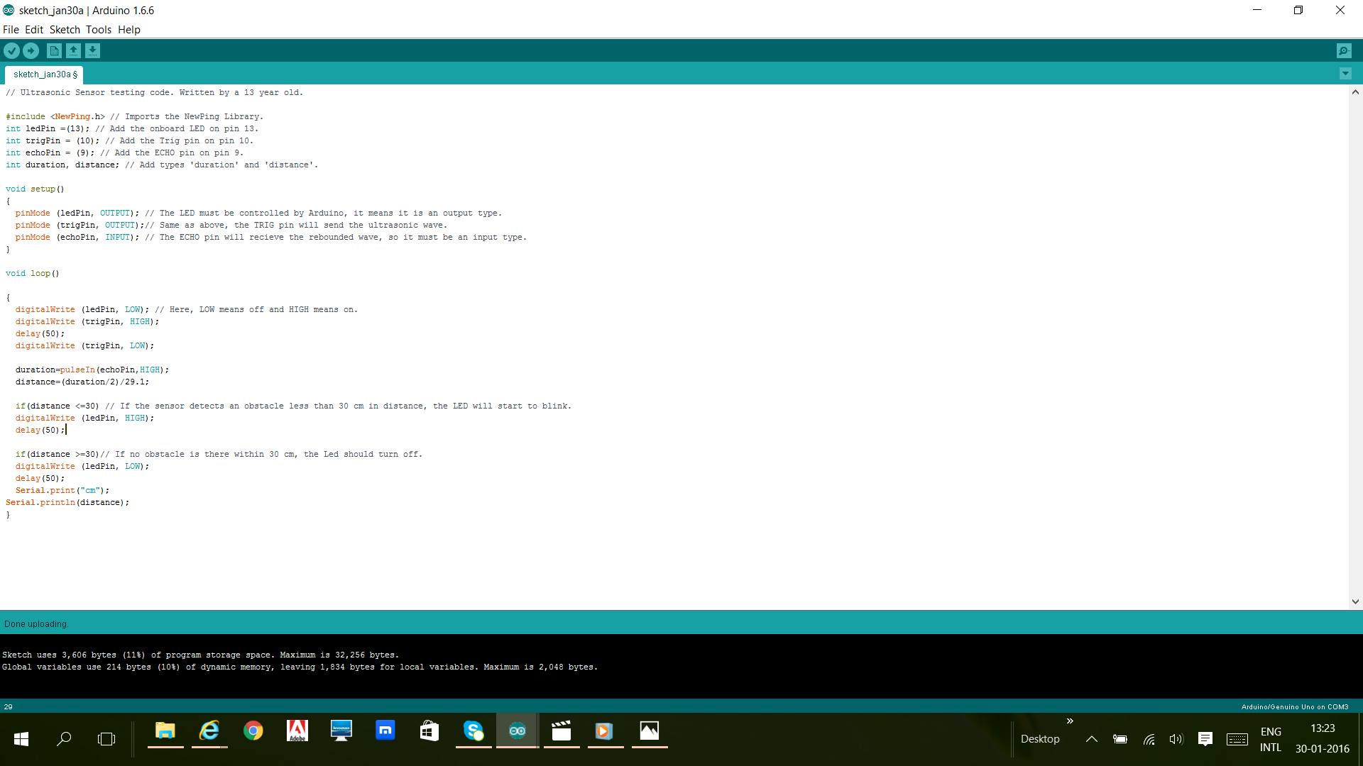 Ultrasonic Sensor Testing With Arduino. : 5 Steps - Instructables