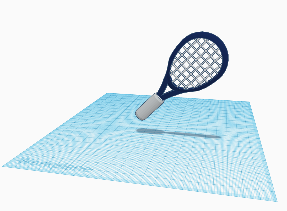 How to Make a Tennis Racket on Tinkercad (Instructable) : 18 Steps ...