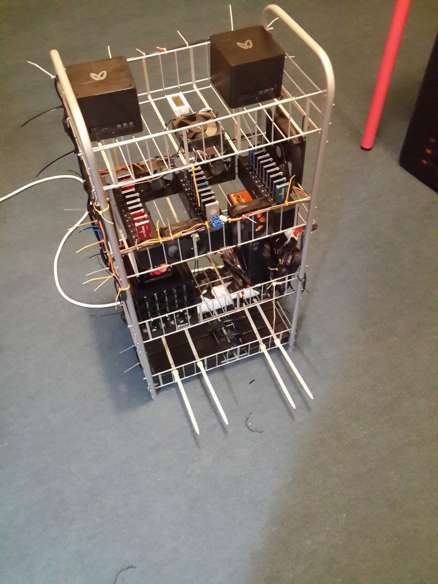 Build Your Own Portable Bitcoin Mining Rig / Battlestation : 5 Steps ...